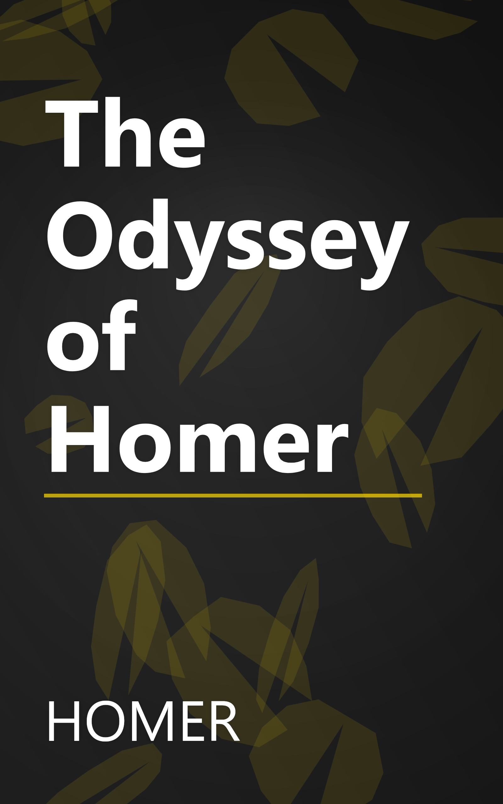 The Odyssey of Homer book cover