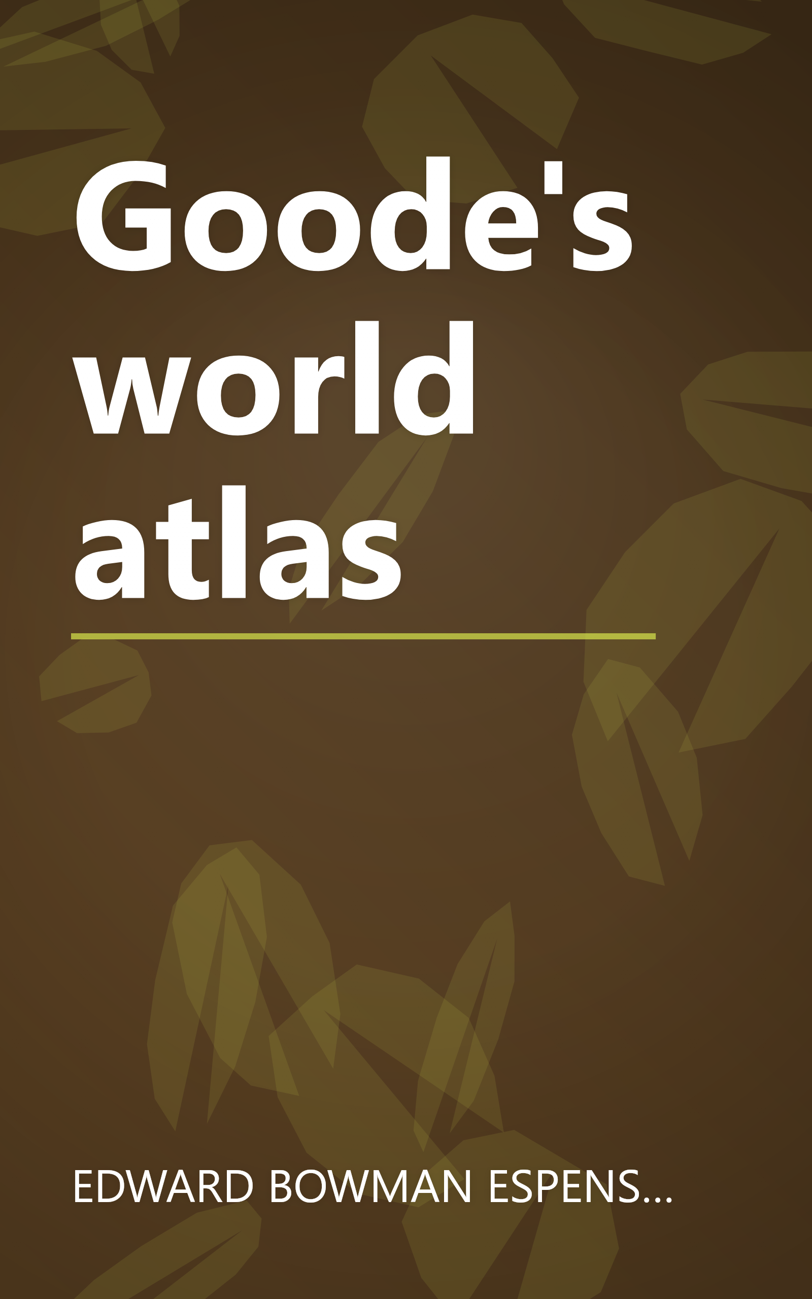 Goode's world atlas book cover