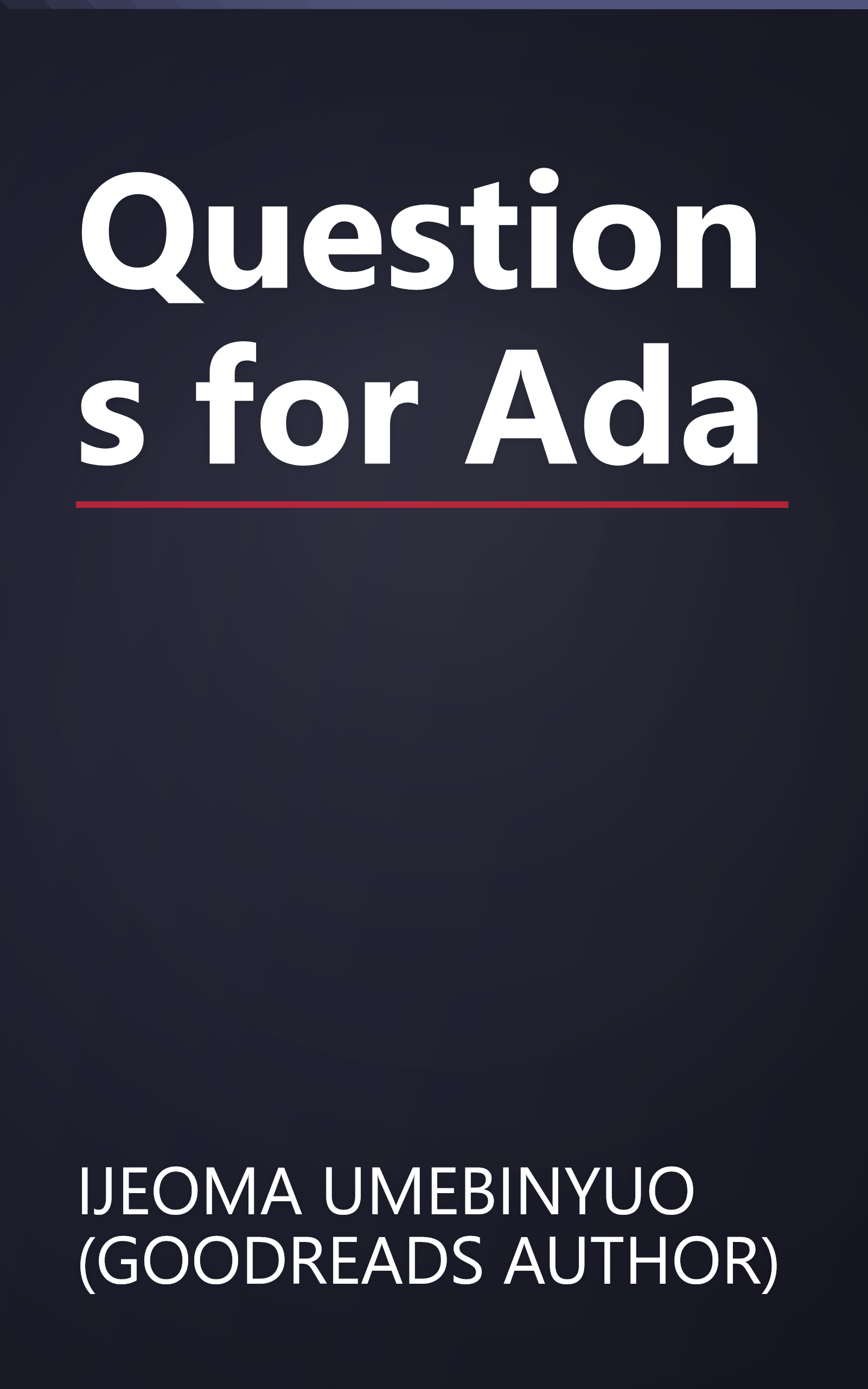 Questions for Ada book cover
