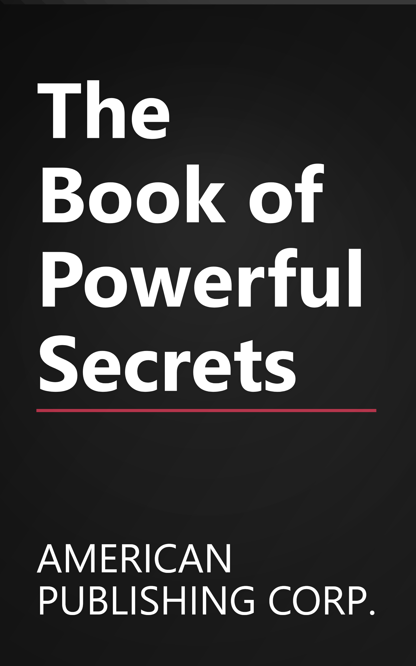 The Book of Powerful Secrets book cover