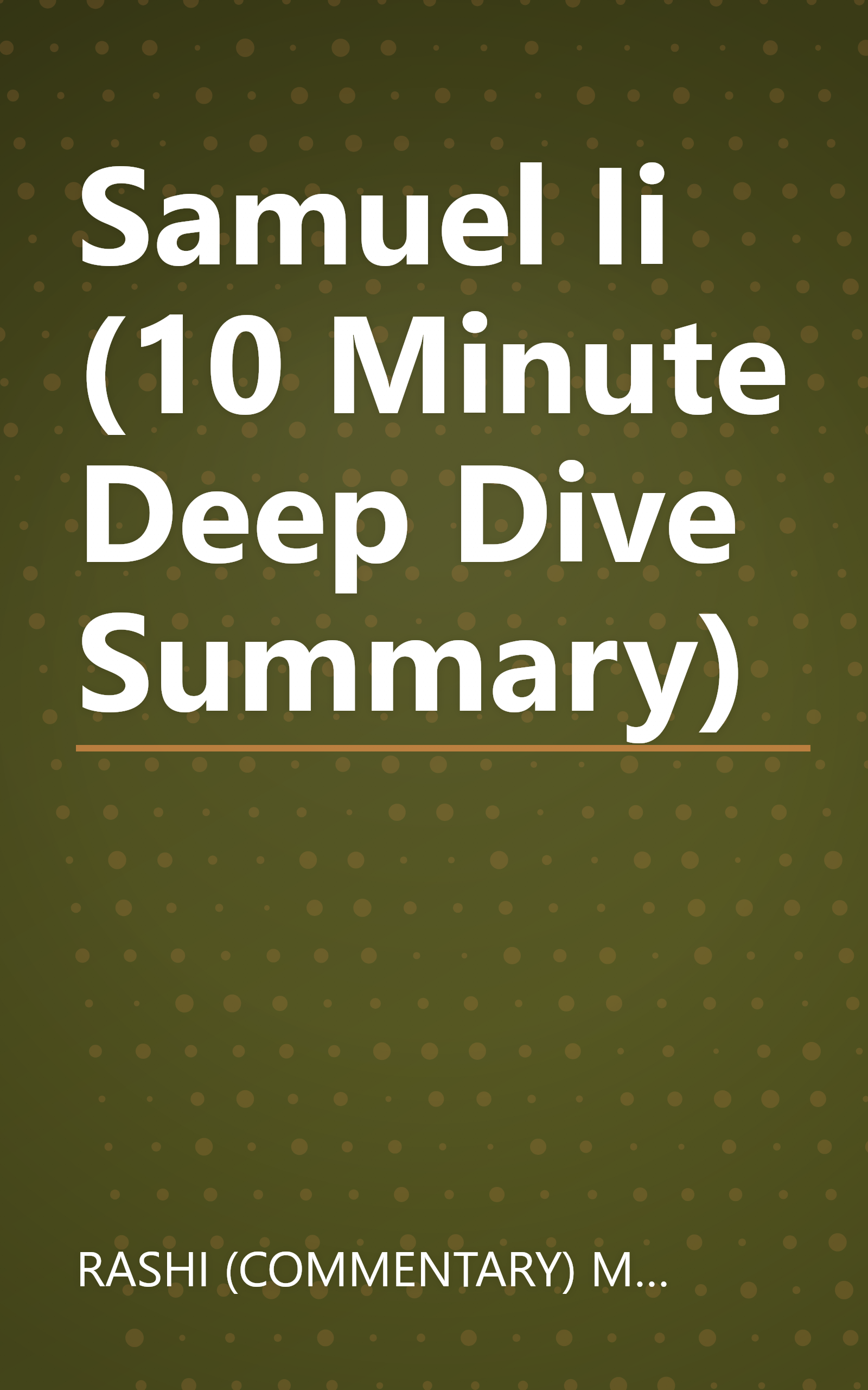 Samuel Ii (10 Minute   Deep Dive Summary) book cover