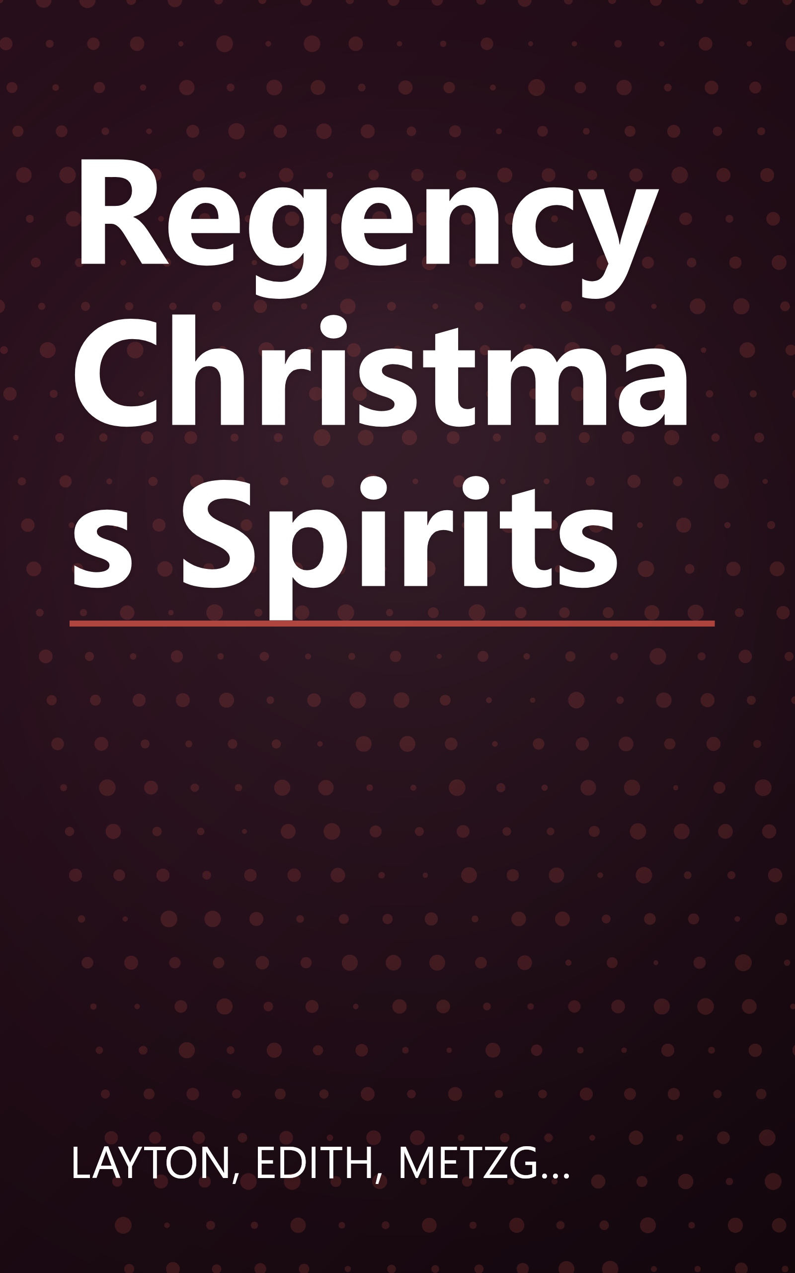Regency Christmas Spirits book cover