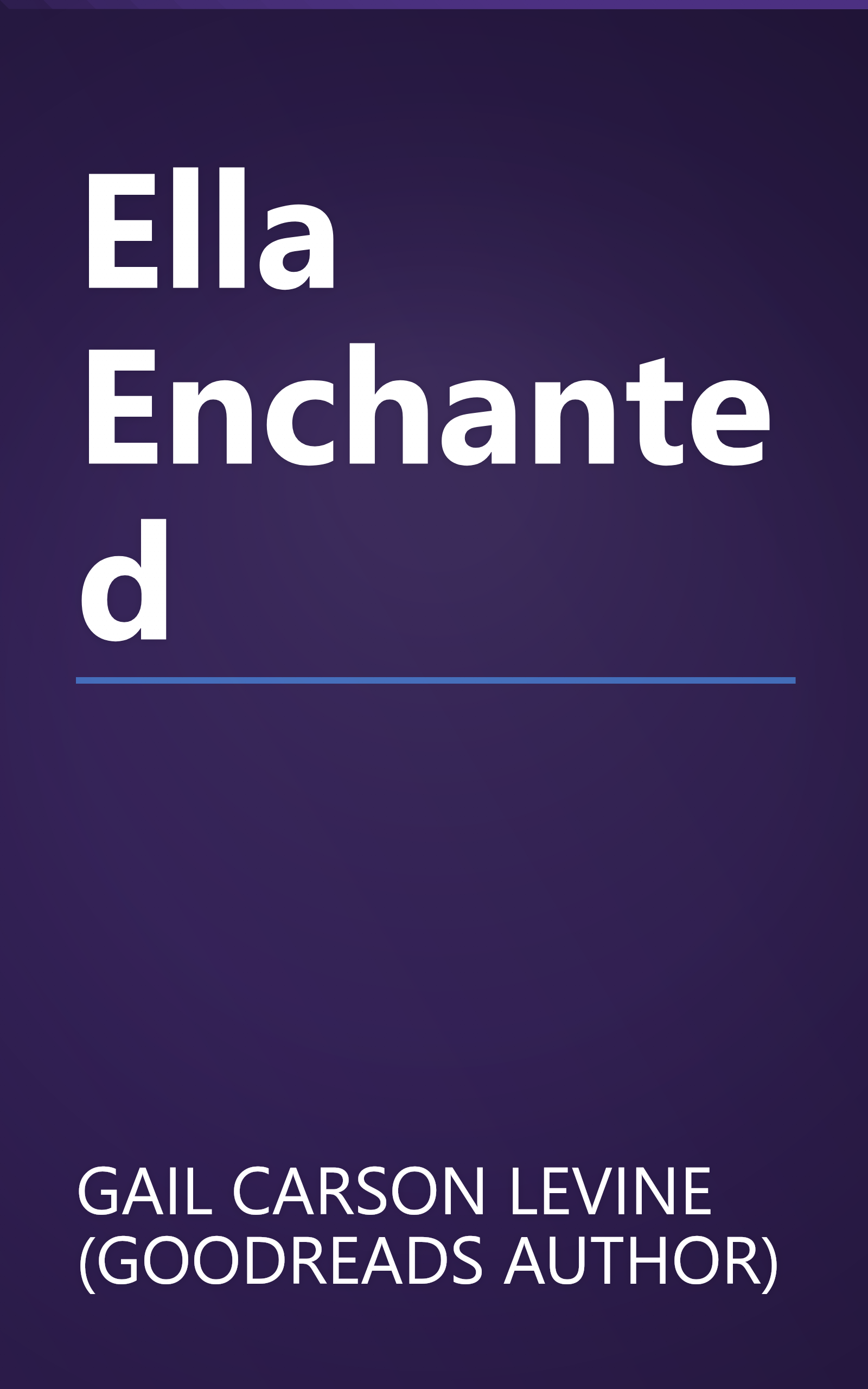 Ella Enchanted book cover