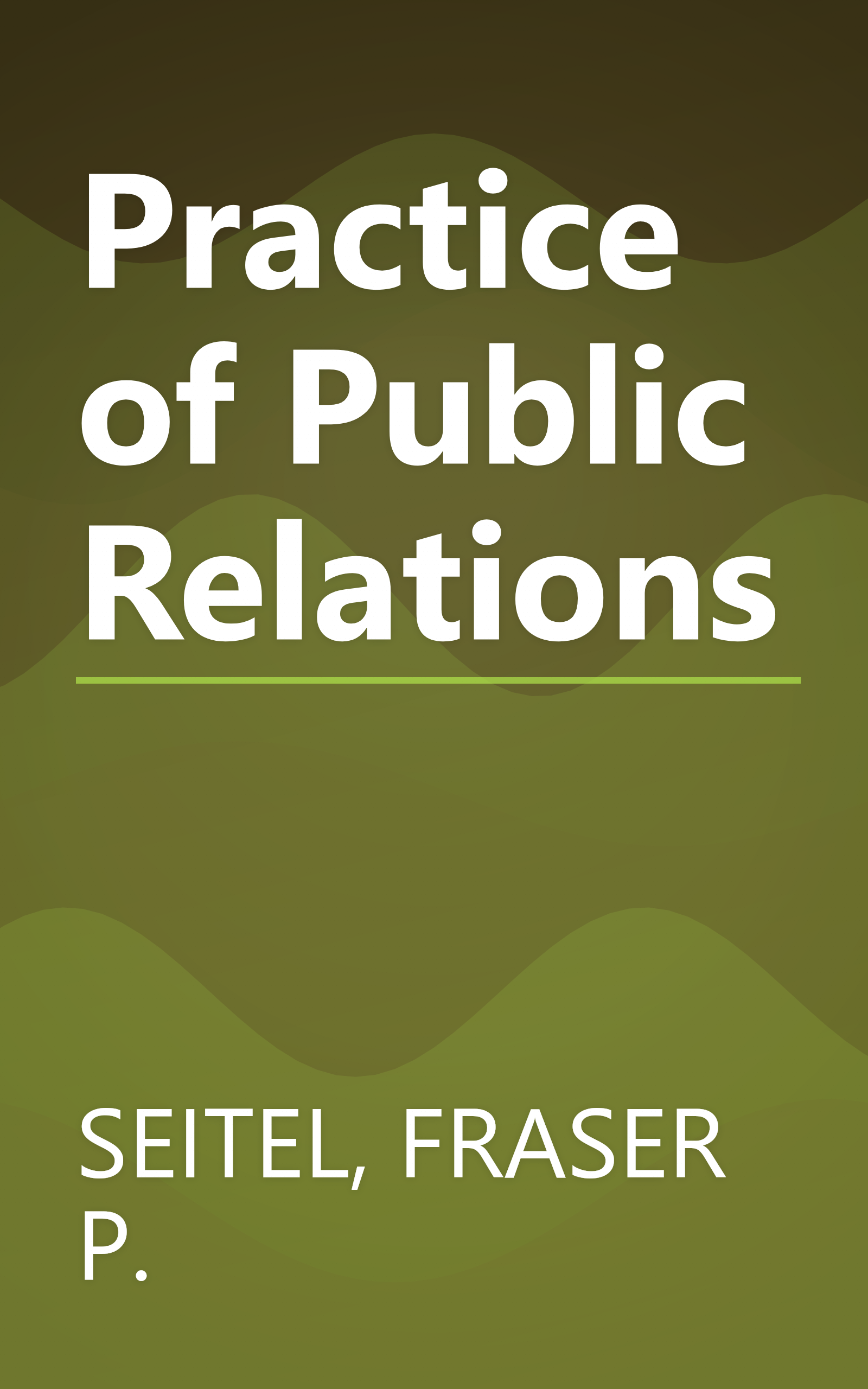 Practice of Public Relations book cover