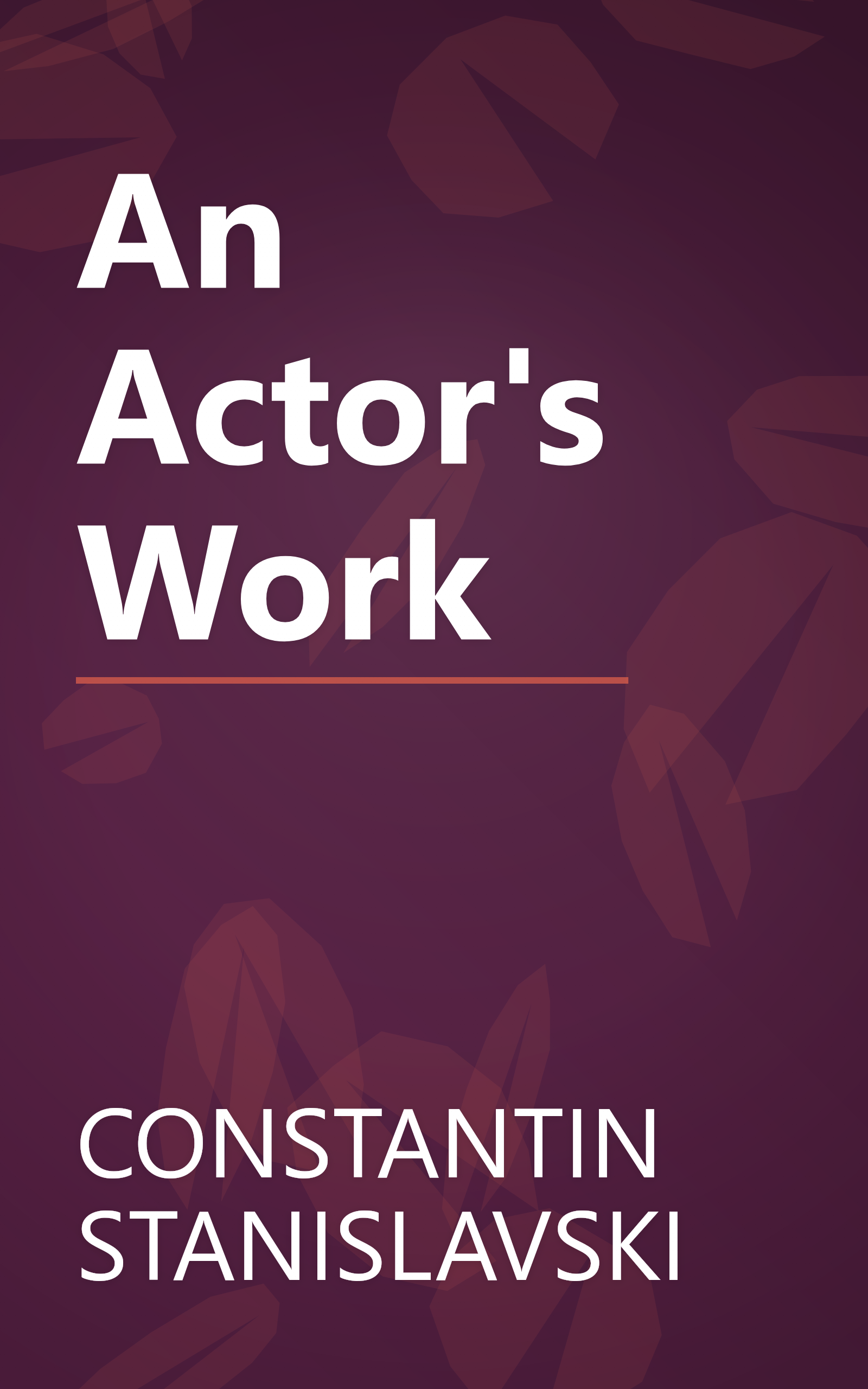 An Actor's Work book cover
