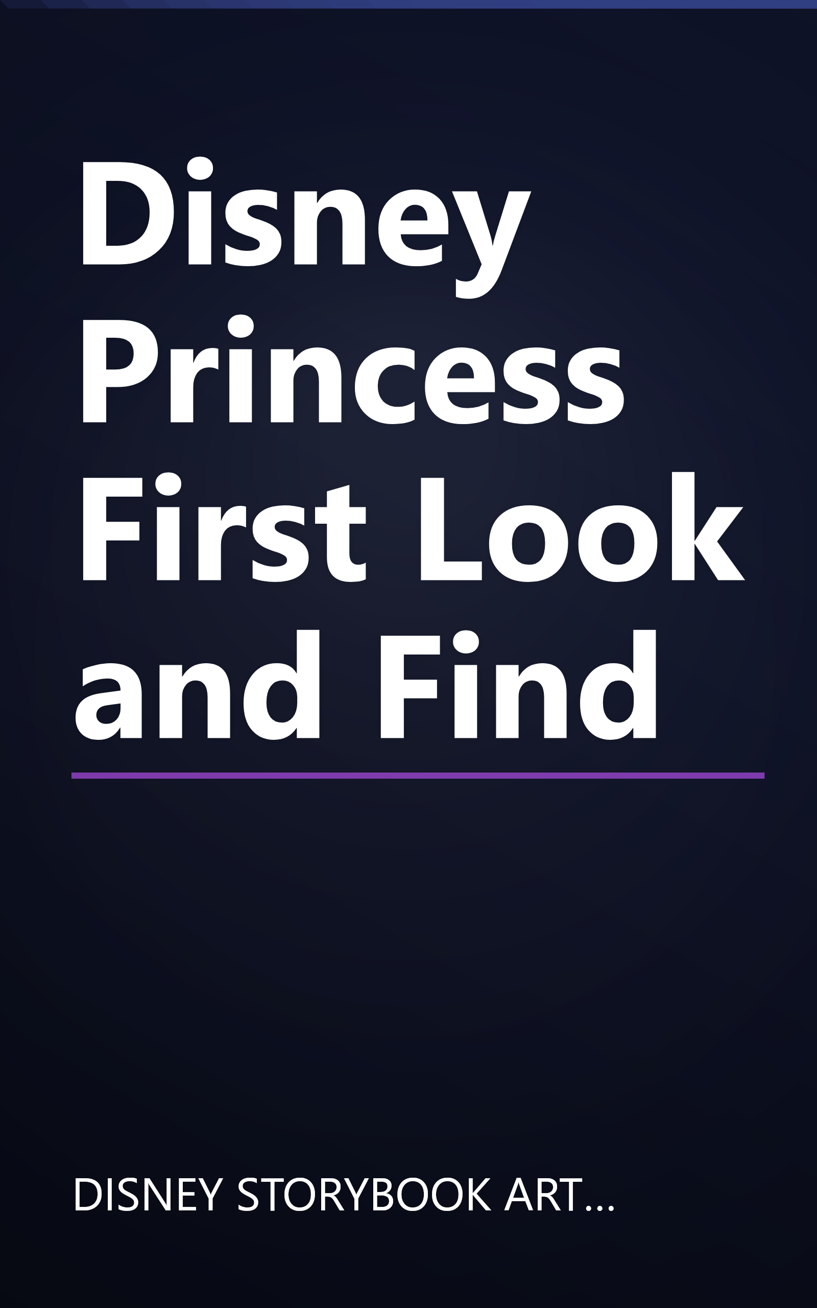 Disney Princess First Look and Find book cover