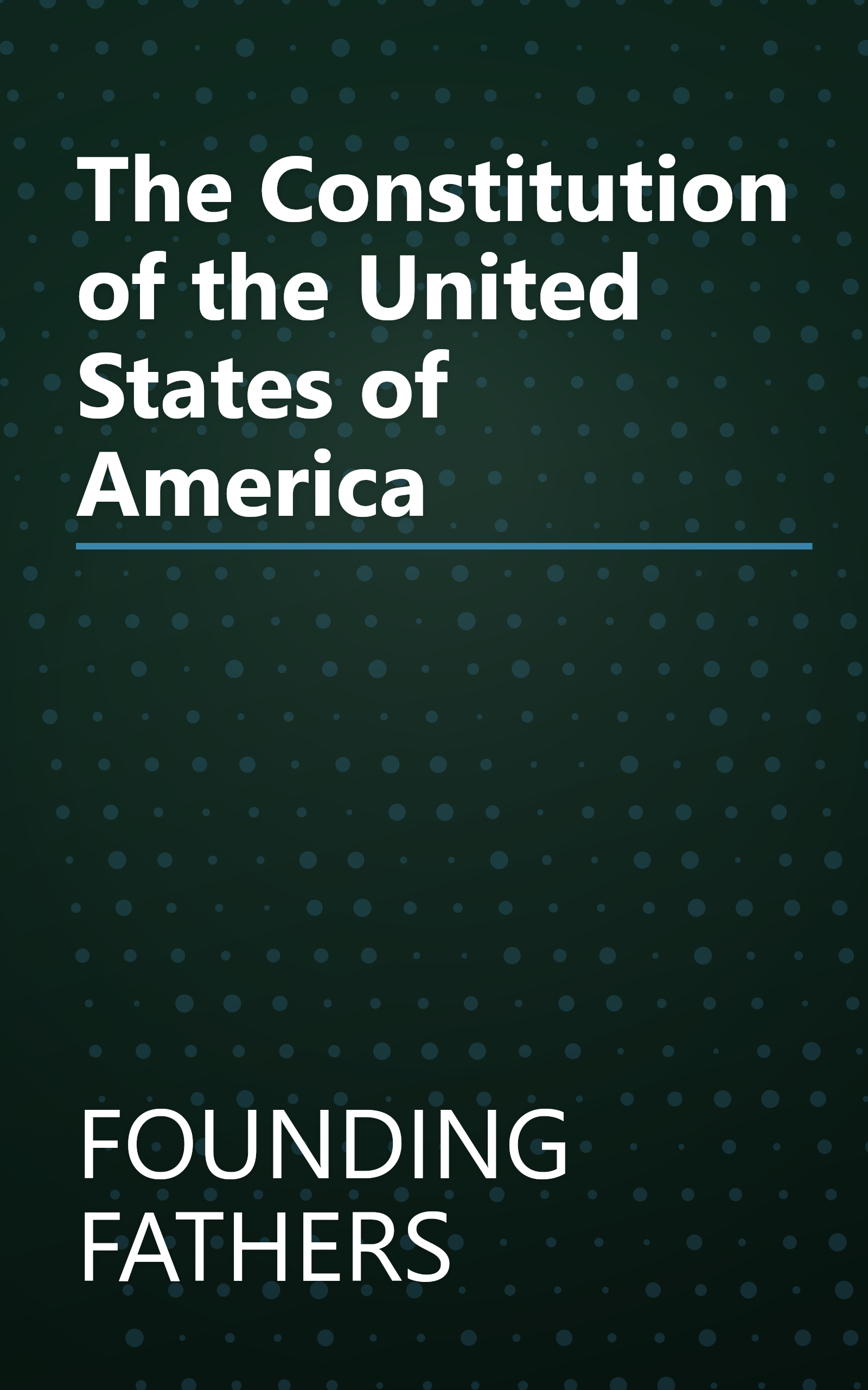 The Constitution of the United States of America book cover