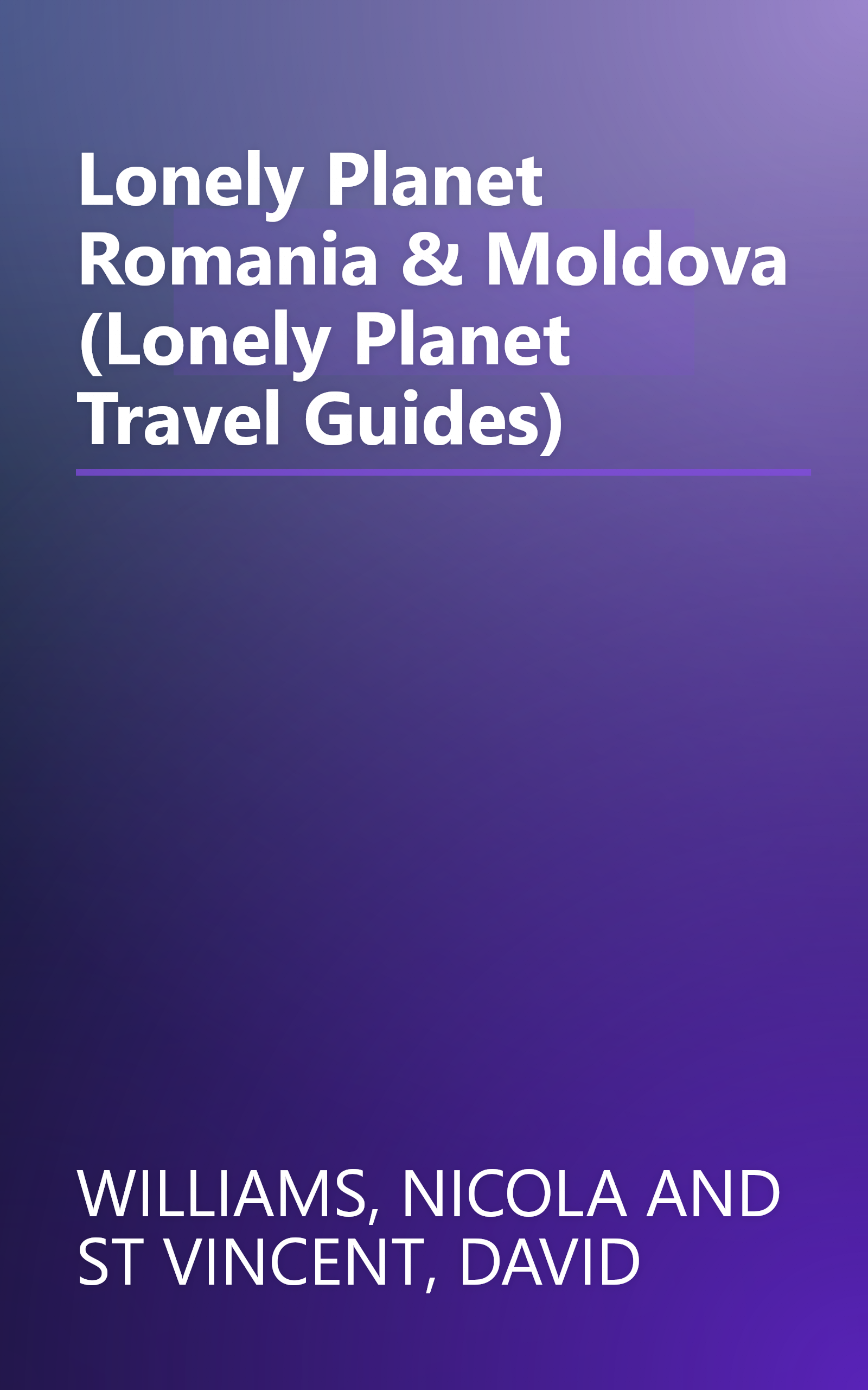 Lonely Planet Romania & Moldova (Lonely Planet Travel Guides) book cover