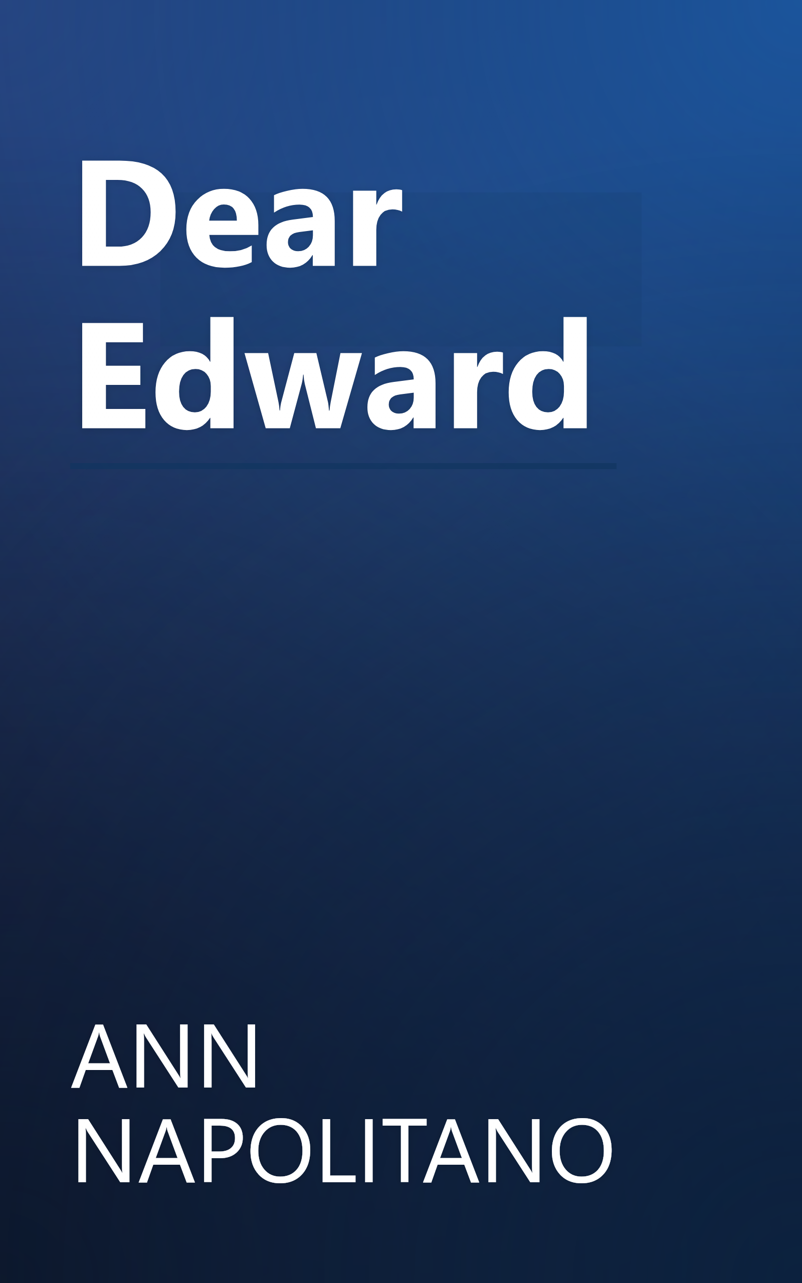 Dear Edward book cover