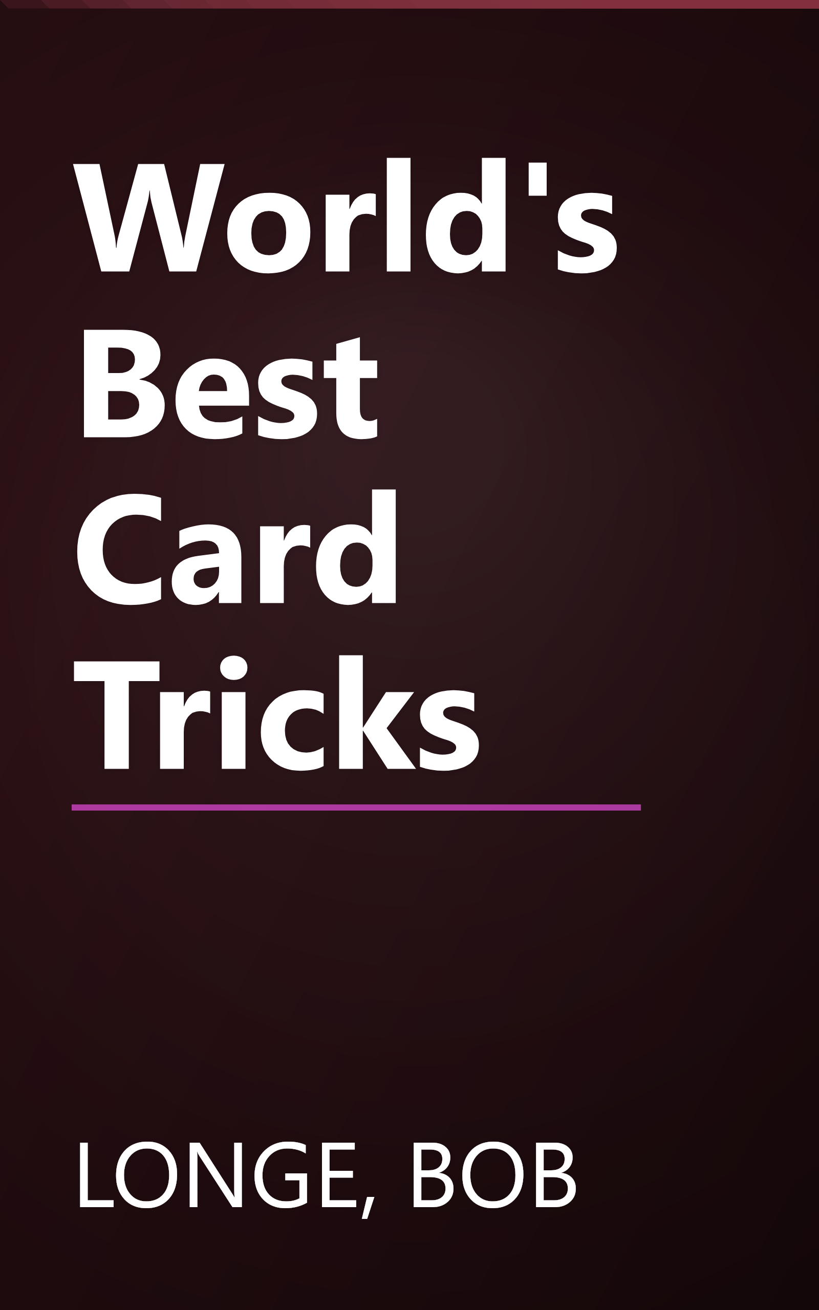 World's Best Card Tricks book cover