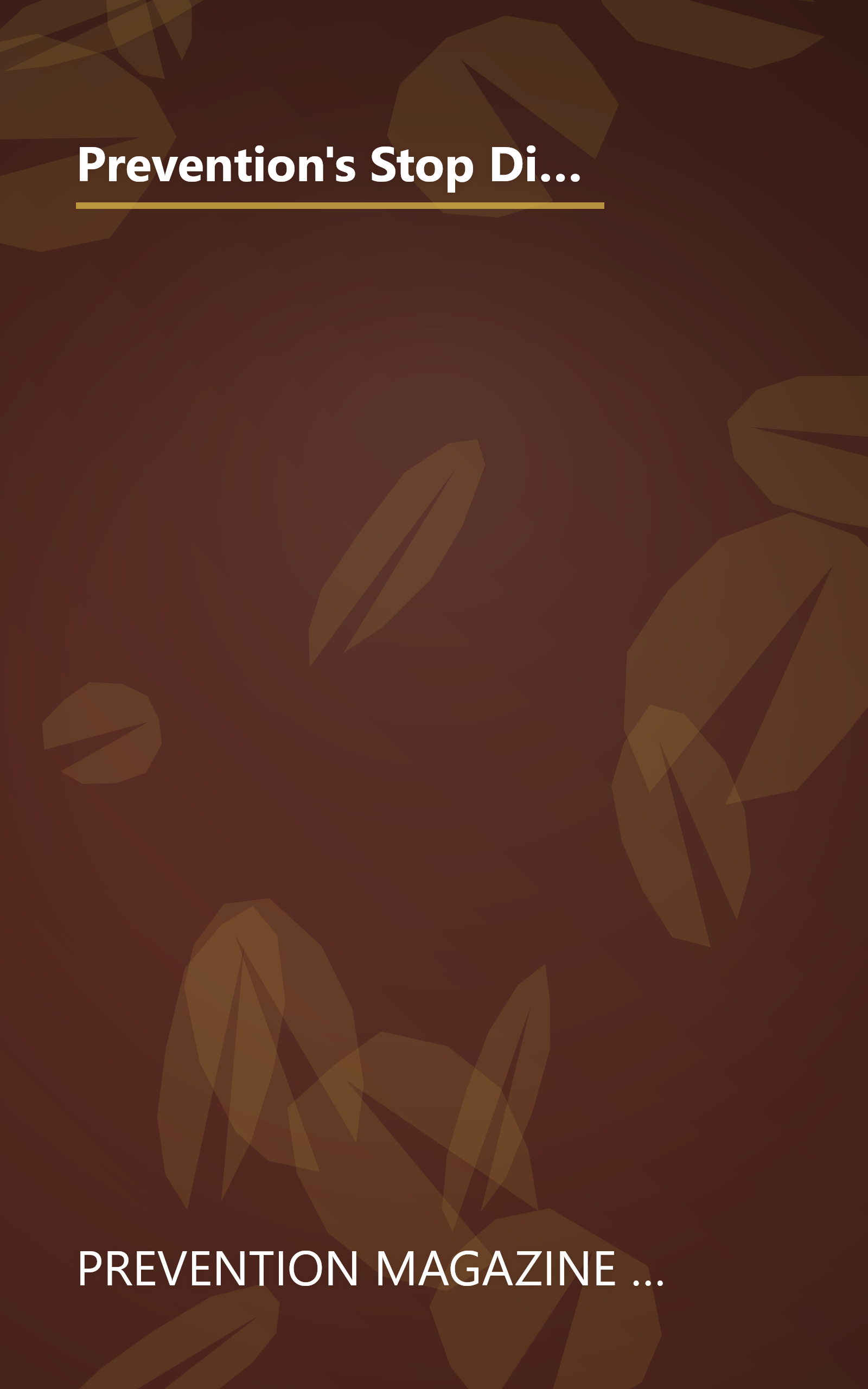 Prevention's Stop Dieting and Lose Weight Cookbook: Featuring the Seven-Step-Get-Slim Plan That Really Works book cover