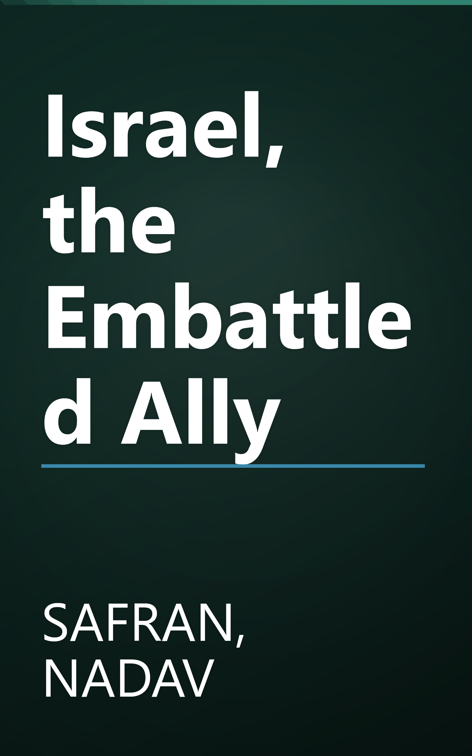 Israel, the Embattled Ally book cover