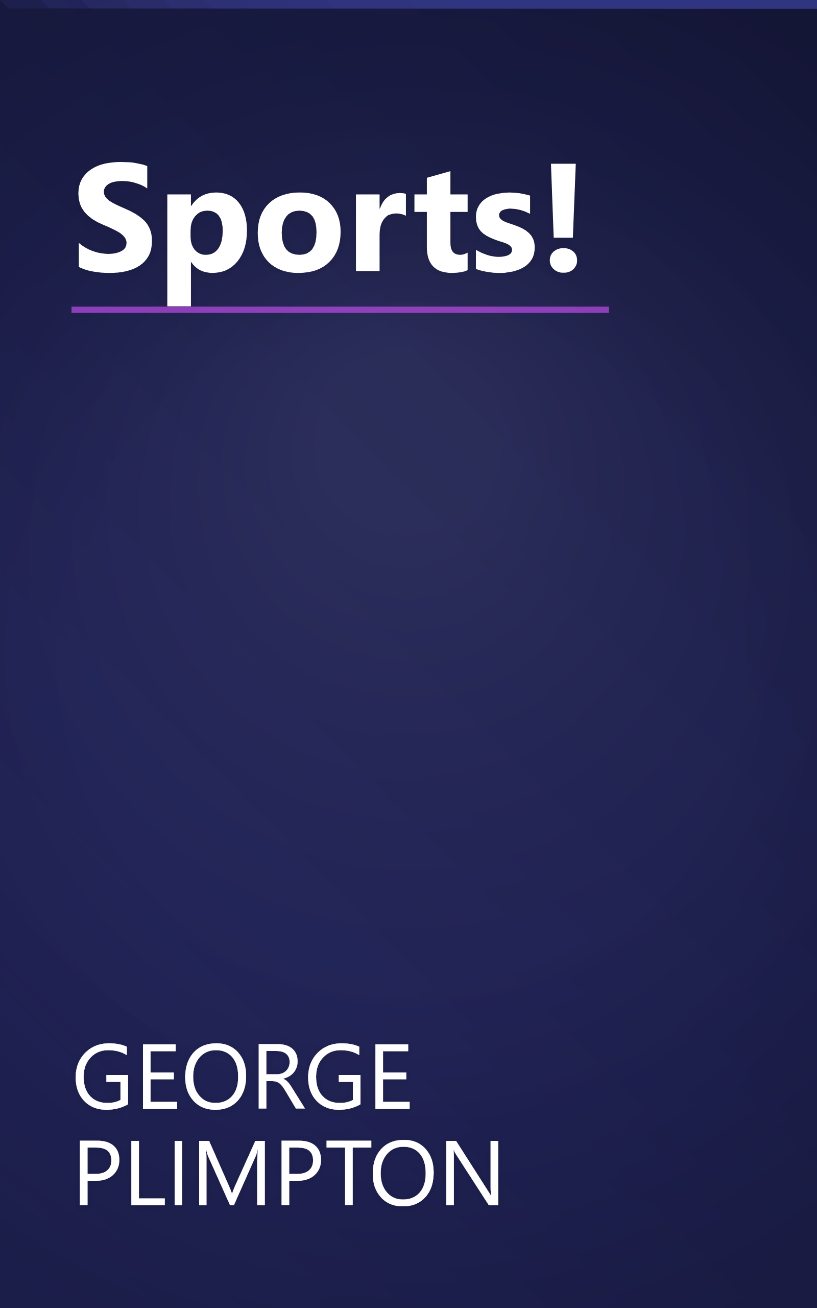 Sports! book cover