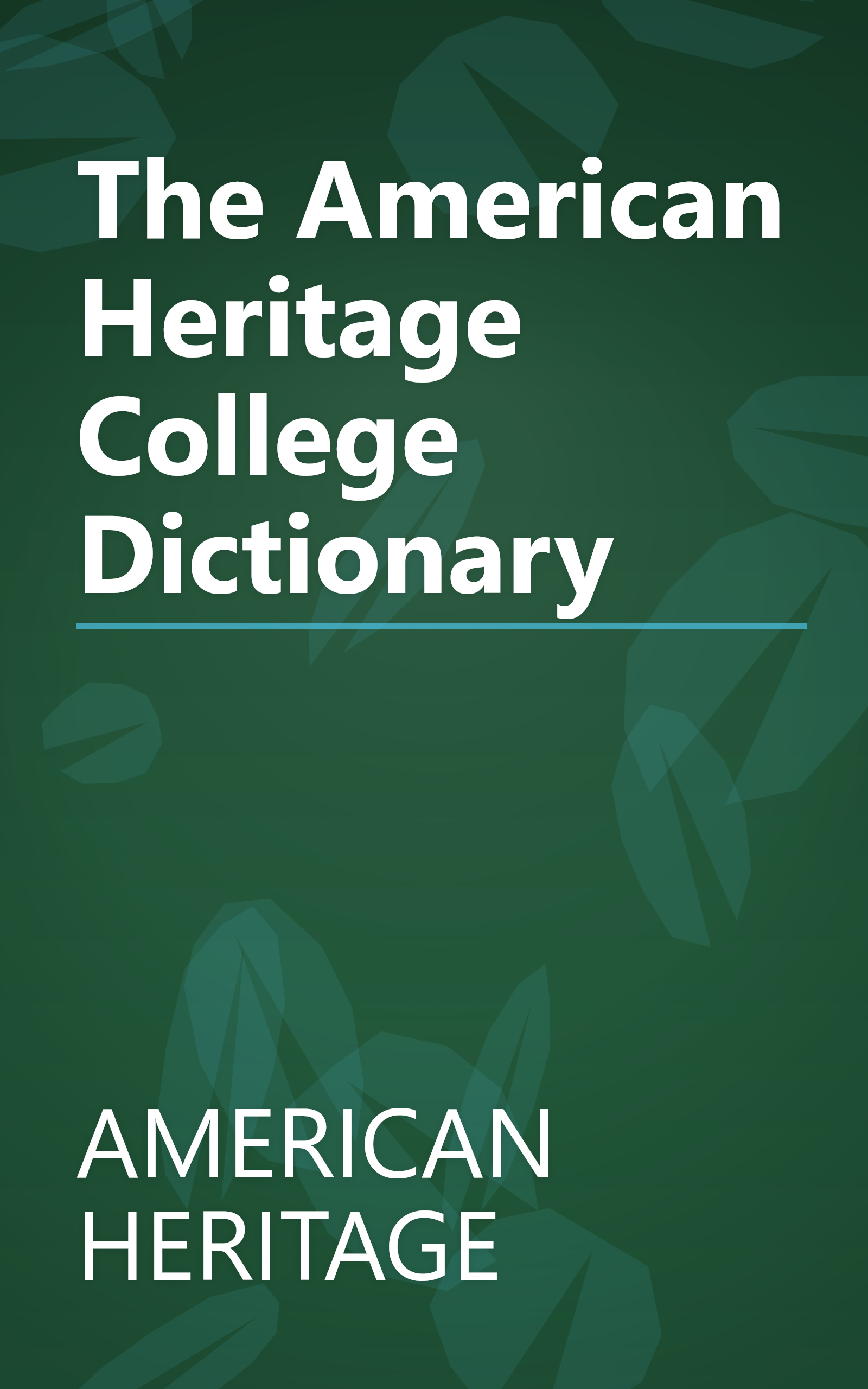 The American Heritage College Dictionary book cover