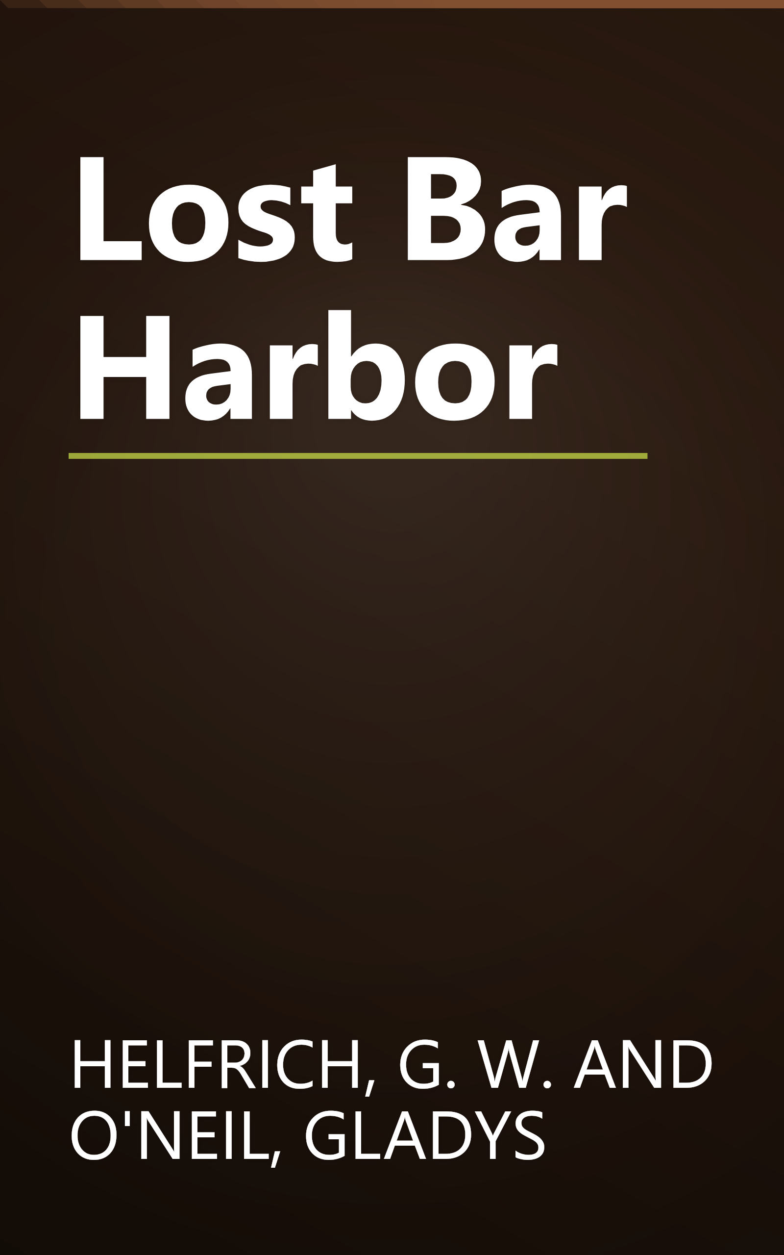Lost Bar Harbor book cover