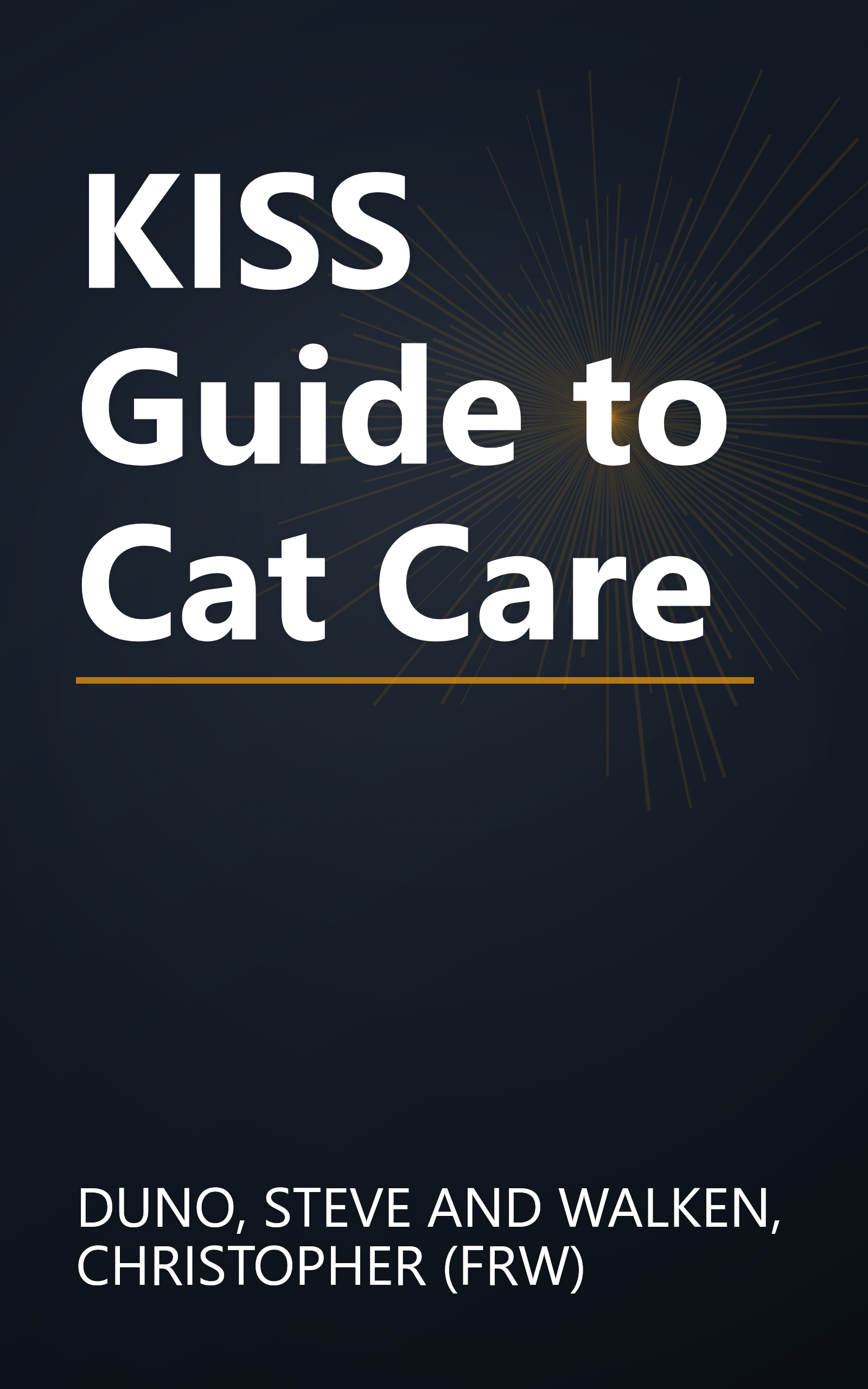 KISS Guide to Cat Care book cover