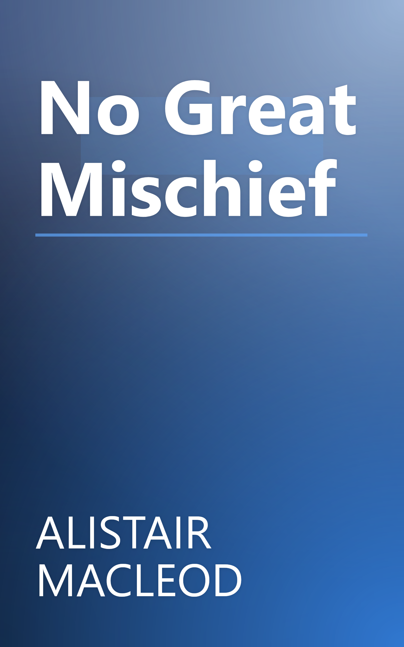 No Great Mischief book cover