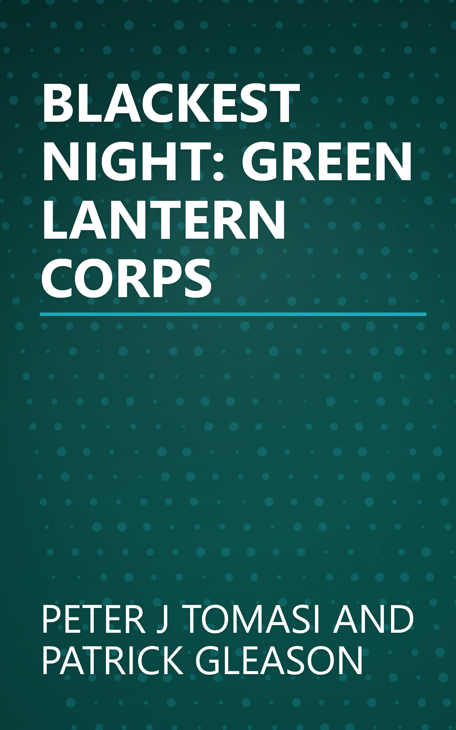 BLACKEST NIGHT: GREEN LANTERN CORPS book cover