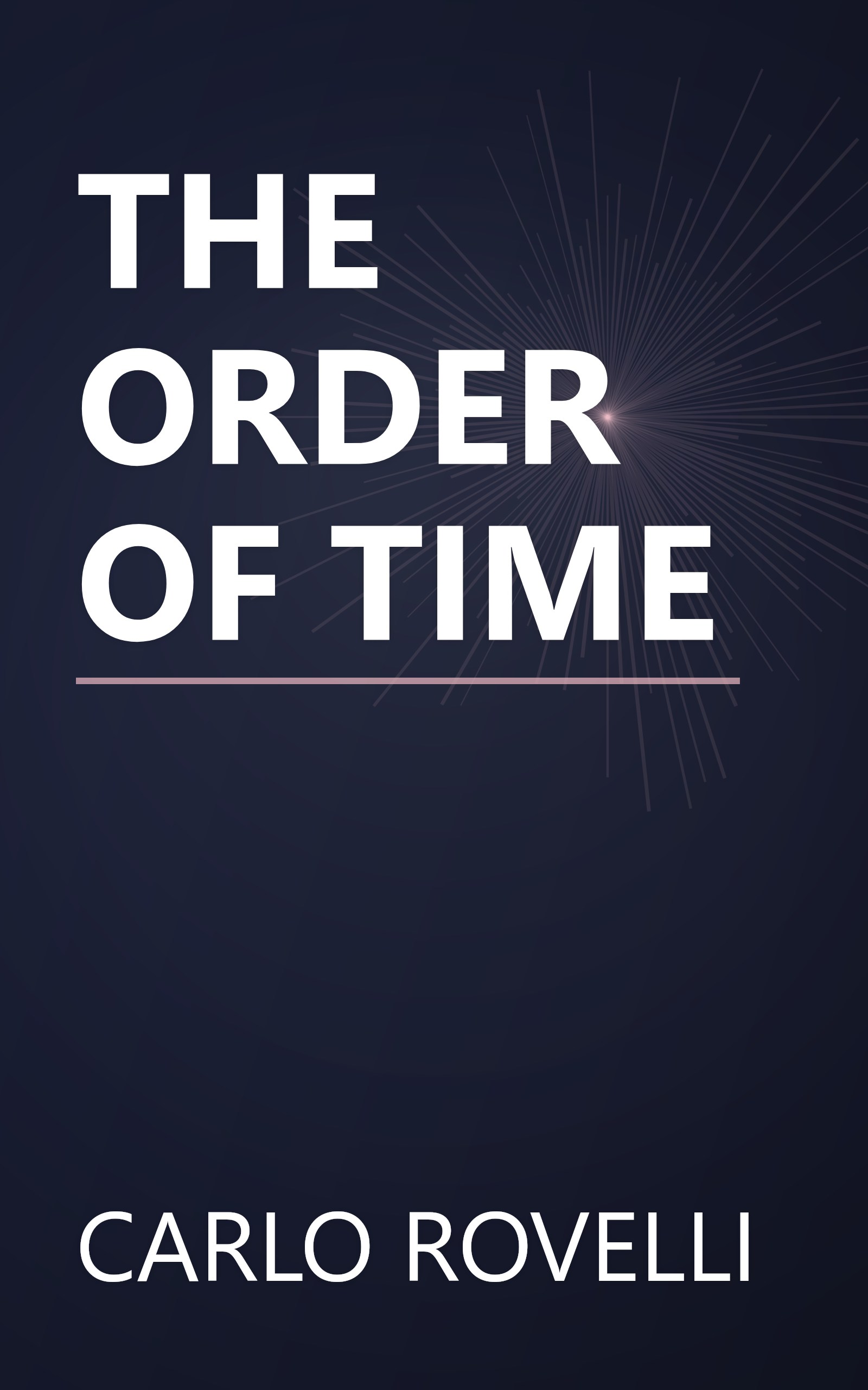 THE ORDER OF TIME book cover