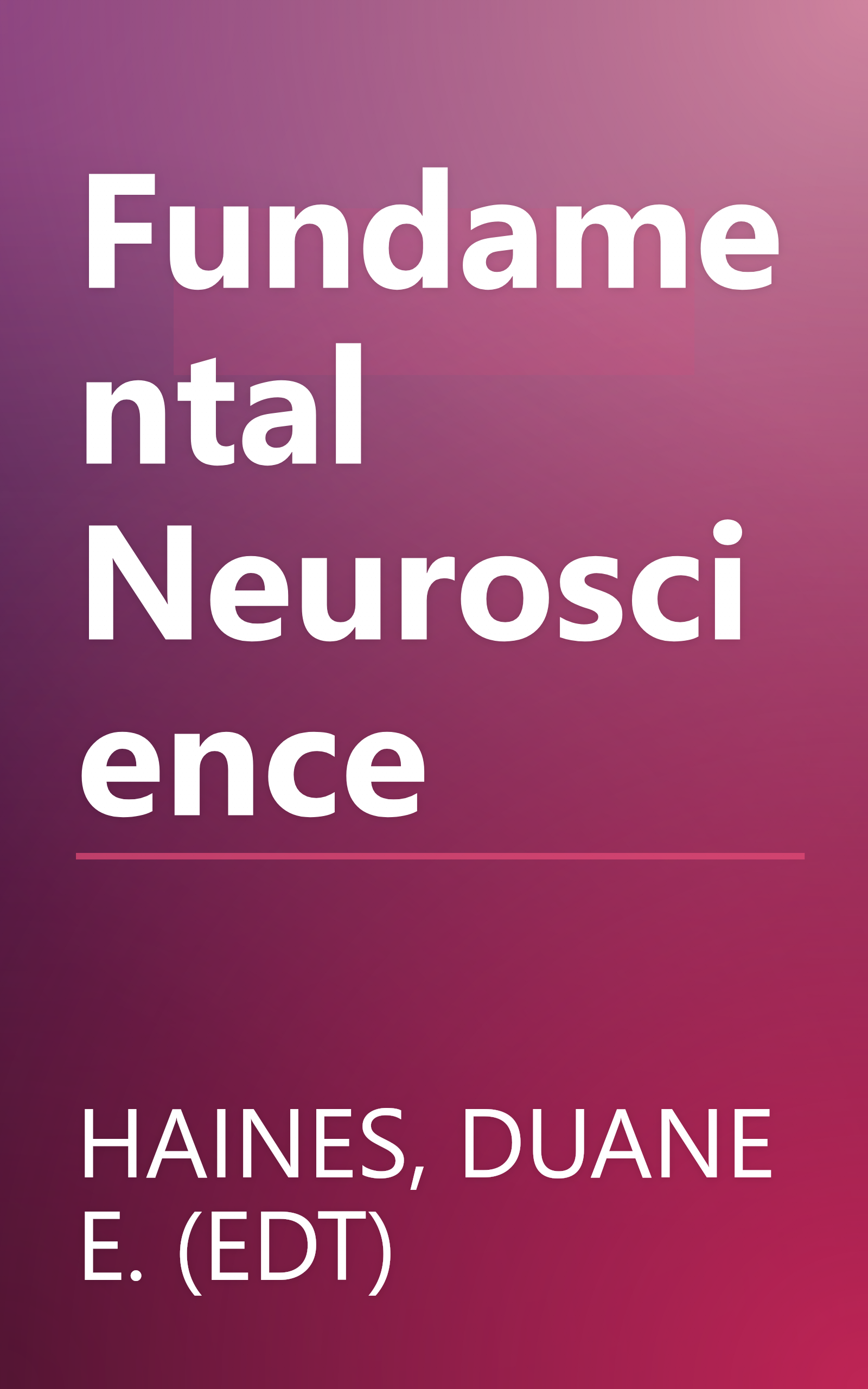 Fundamental Neuroscience book cover