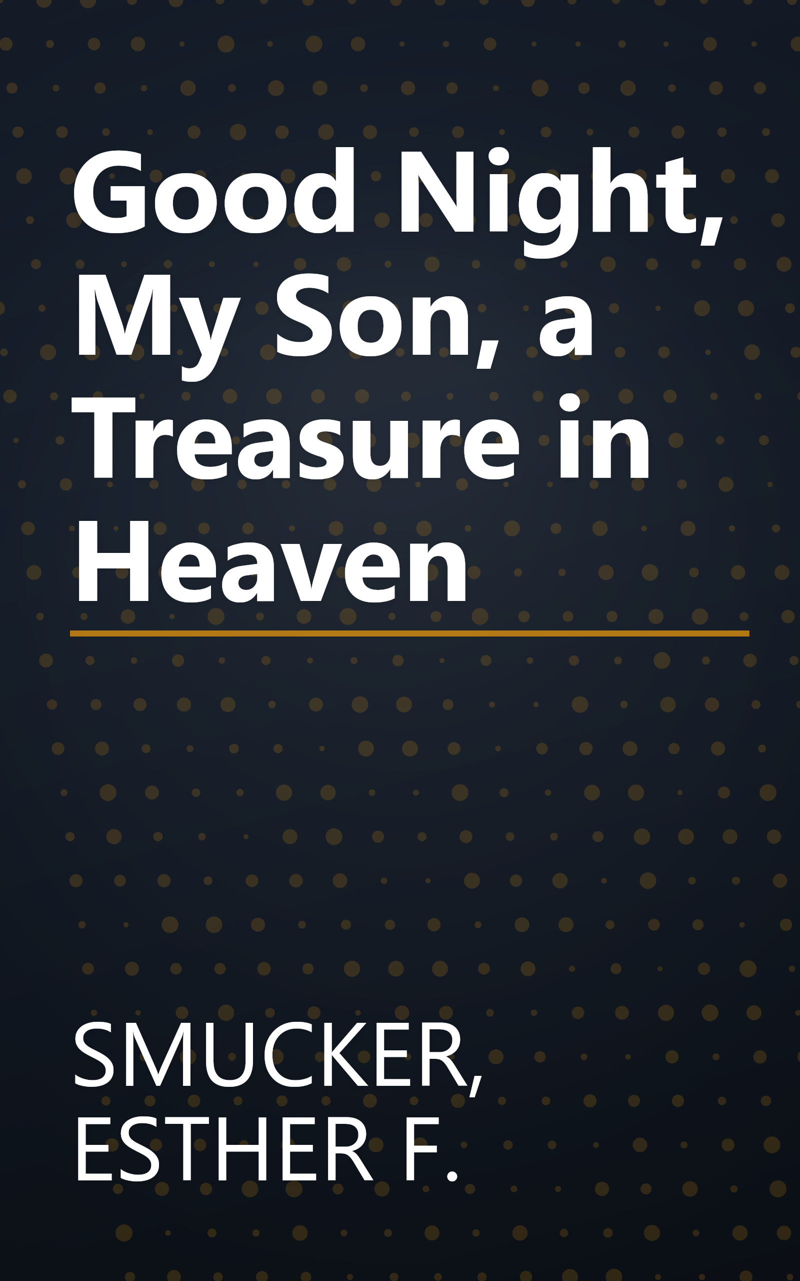 Good Night, My Son, a Treasure in Heaven book cover