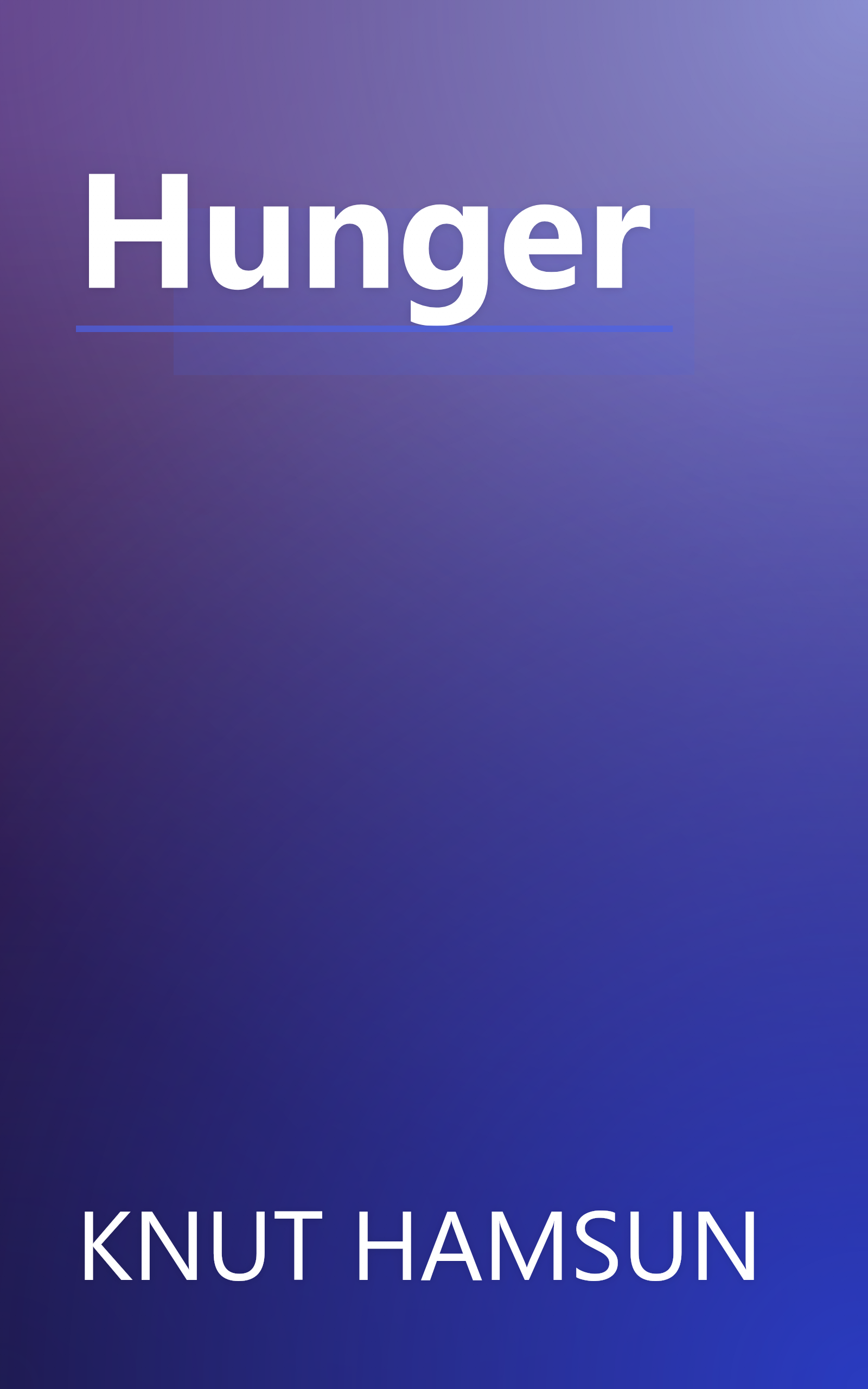 Hunger book cover