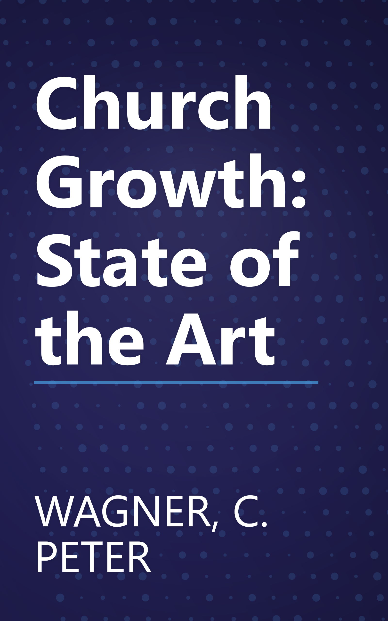 Church Growth: State of the Art book cover