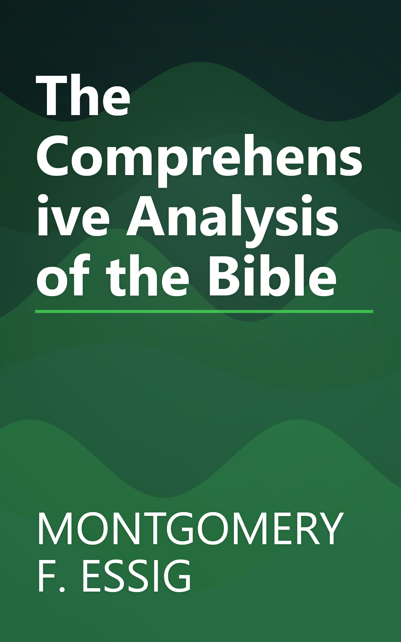 The Comprehensive Analysis of the Bible book cover