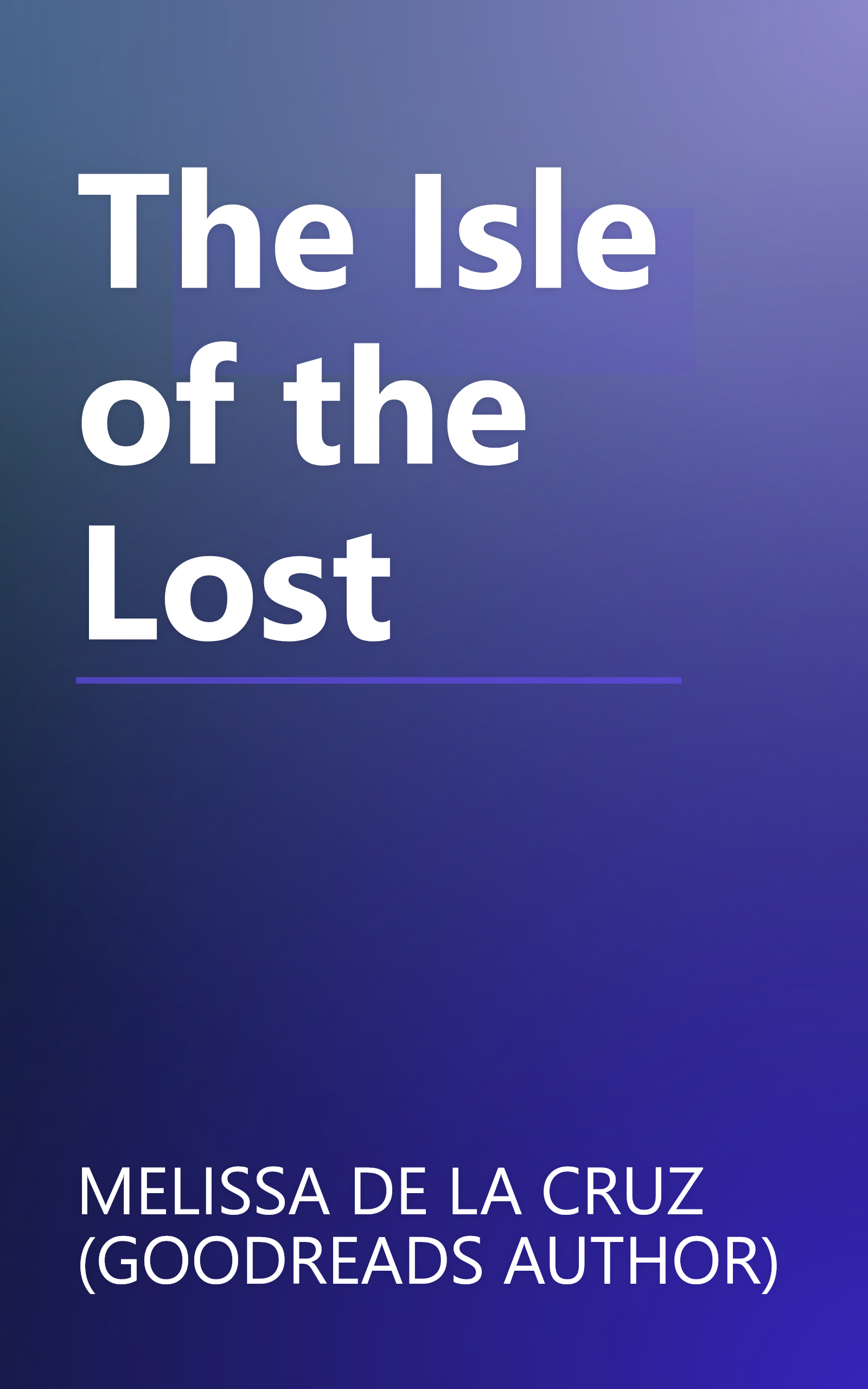 The Isle of the Lost book cover