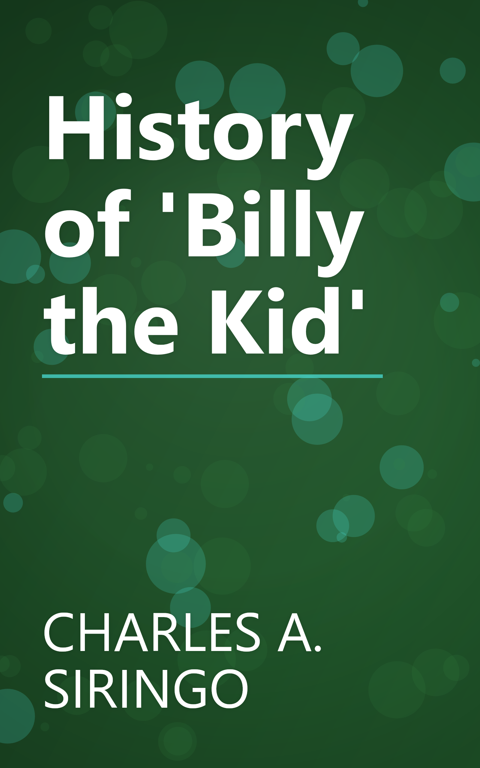 History of 'Billy the Kid' book cover
