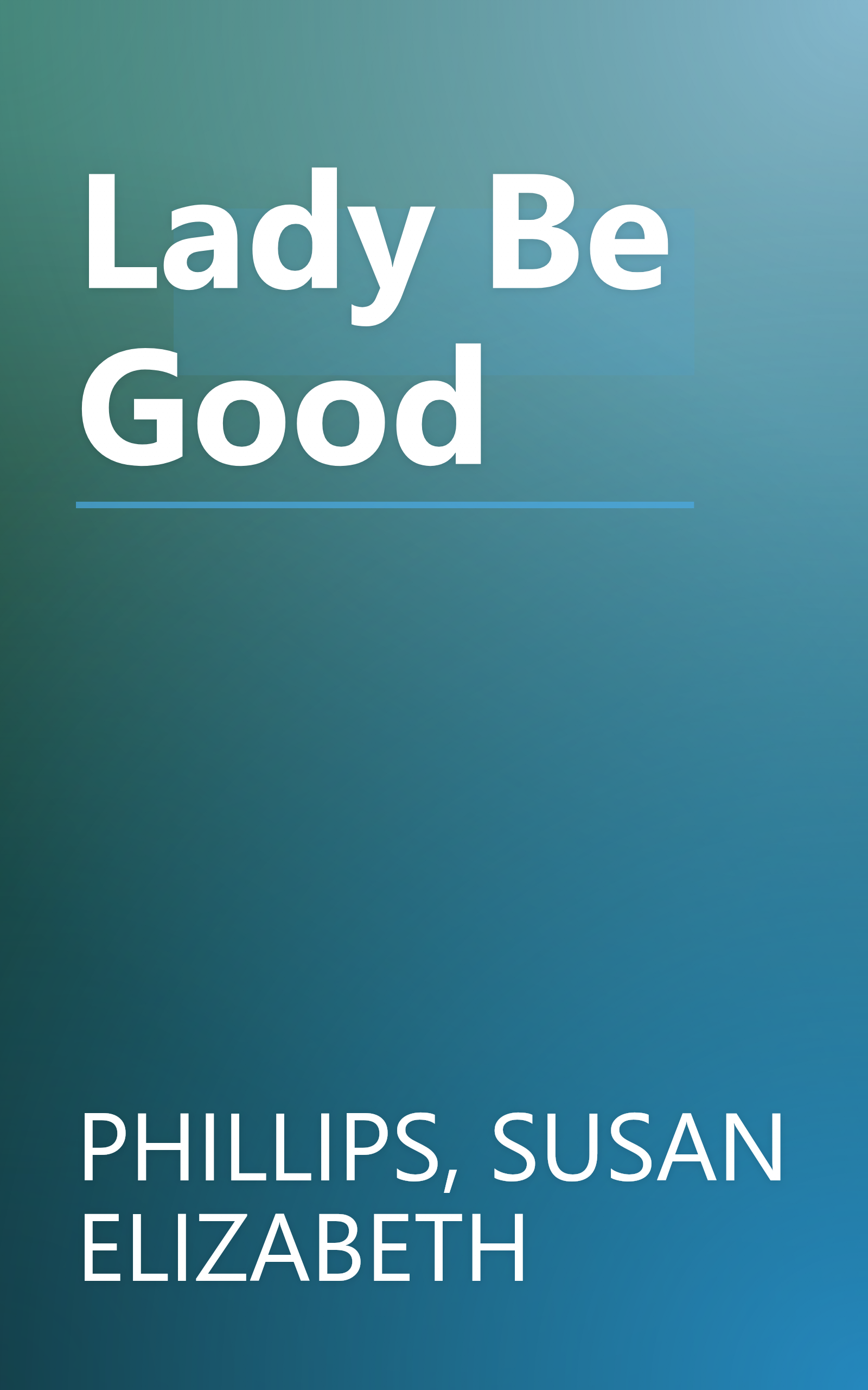 Lady Be Good book cover