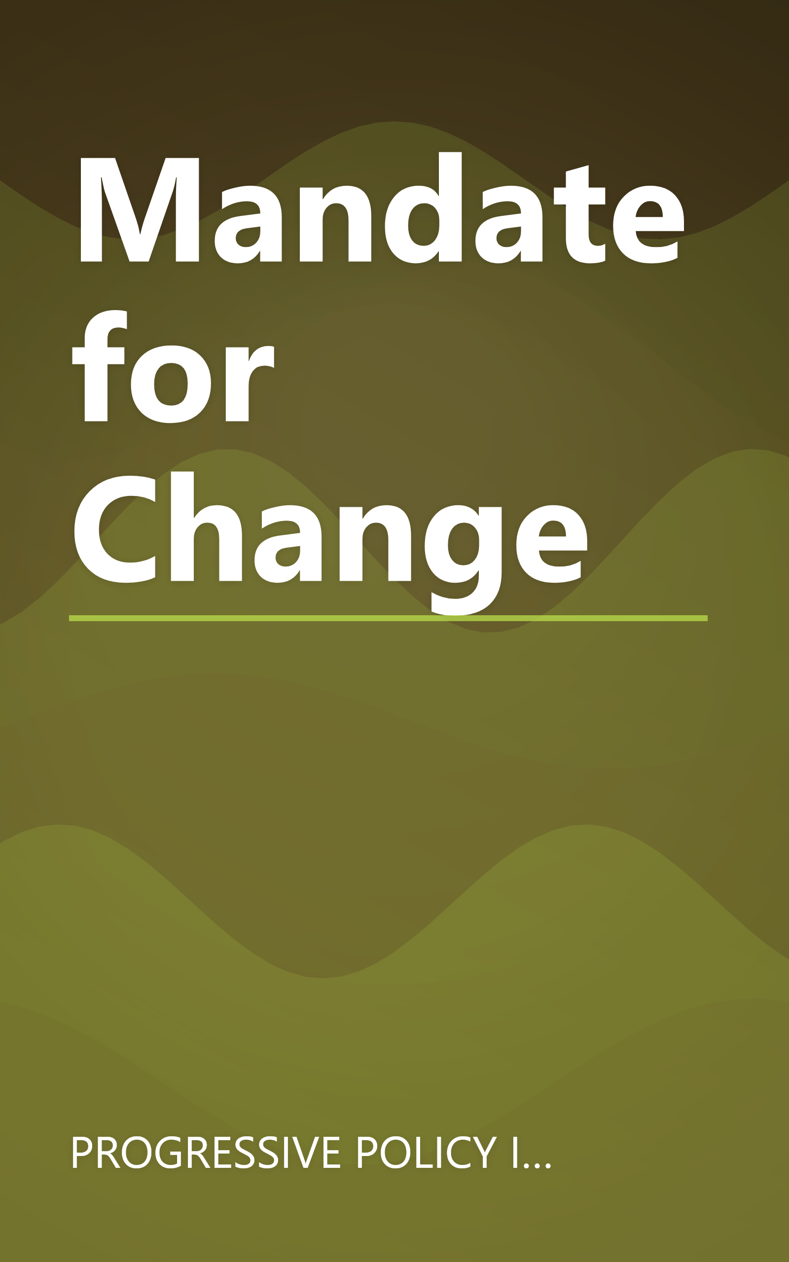 Mandate for Change book cover