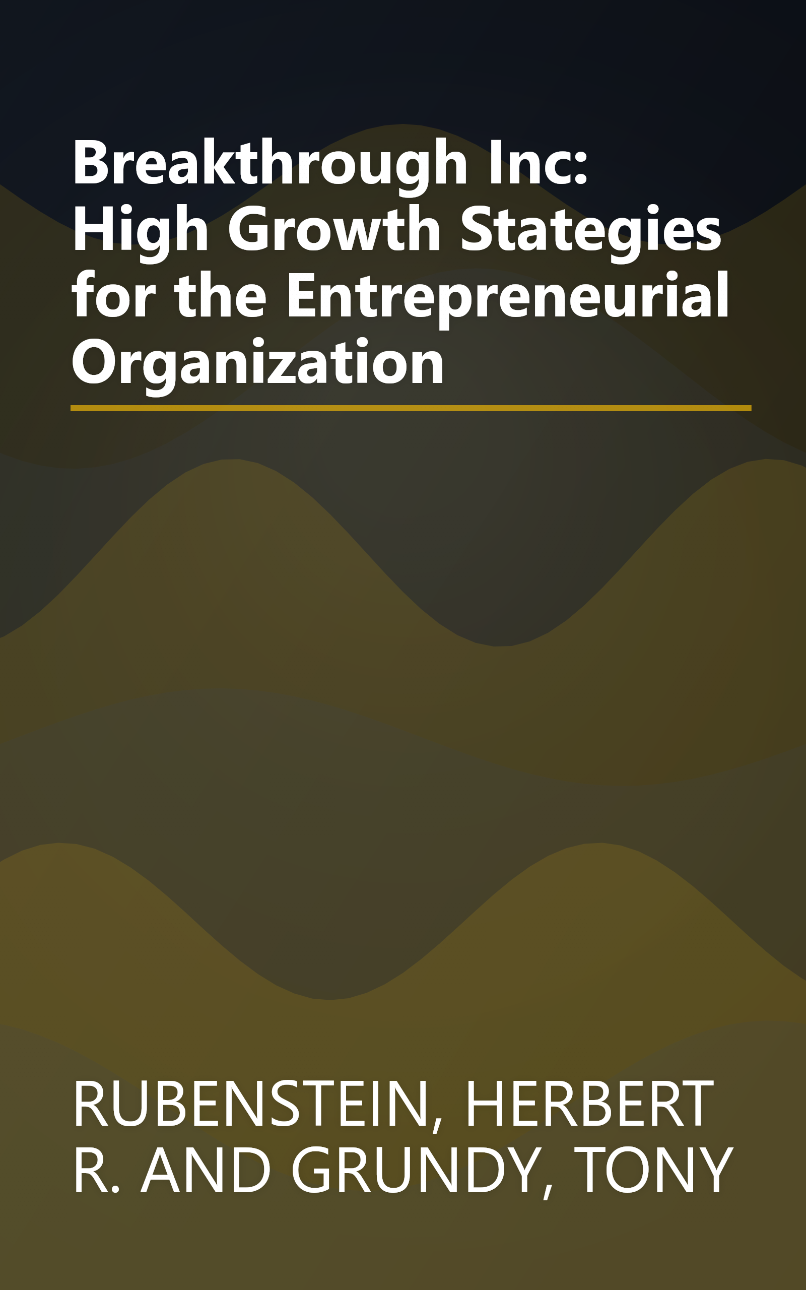 Breakthrough Inc: High Growth Stategies for the Entrepreneurial Organization book cover