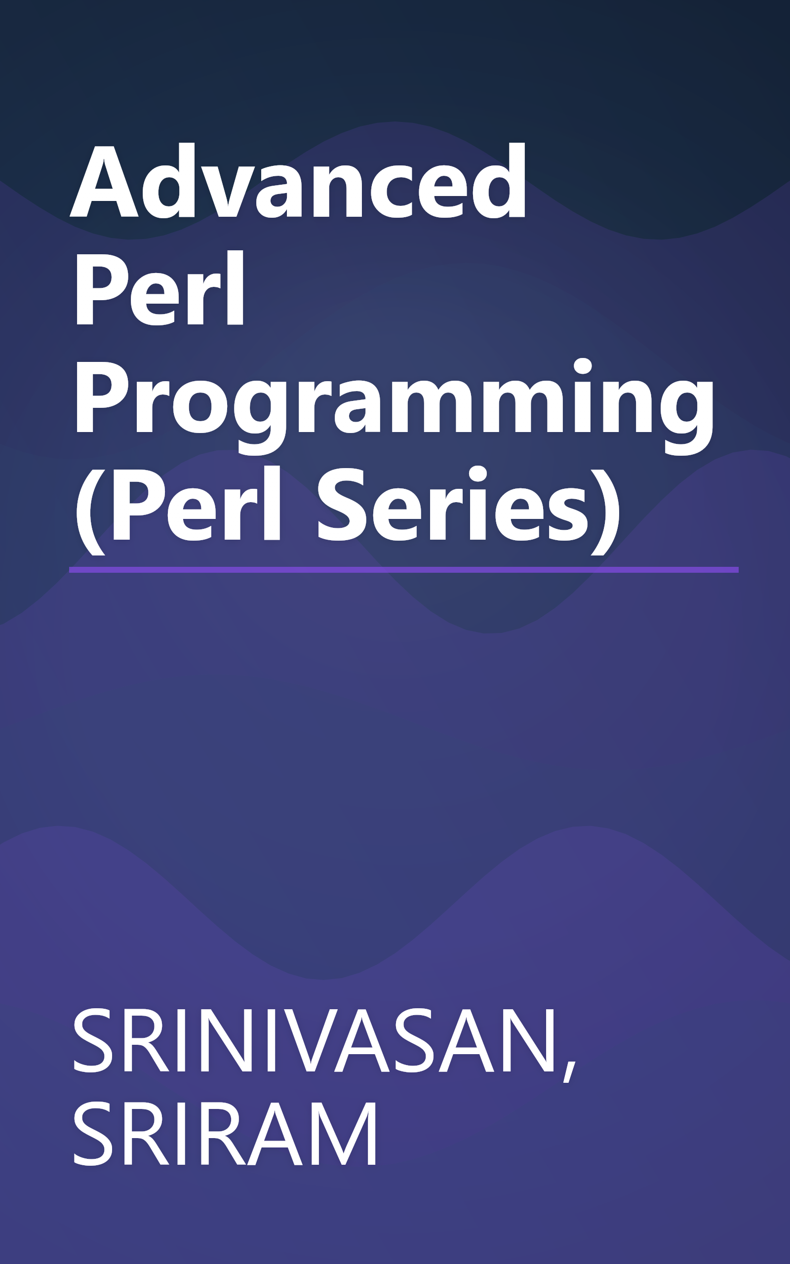 Advanced Perl Programming (Perl Series) book cover