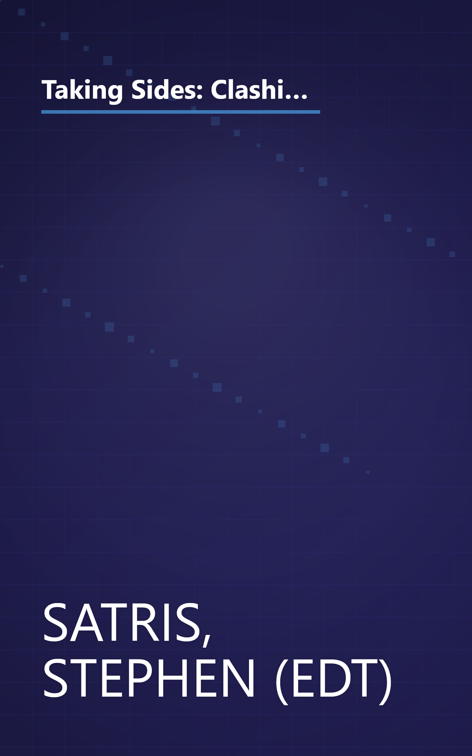 Taking Sides: Clashing Views on Controversial Moral Issues (Taking Sides Clashing Views on Controversial Moral Issues, 6th ed) book cover