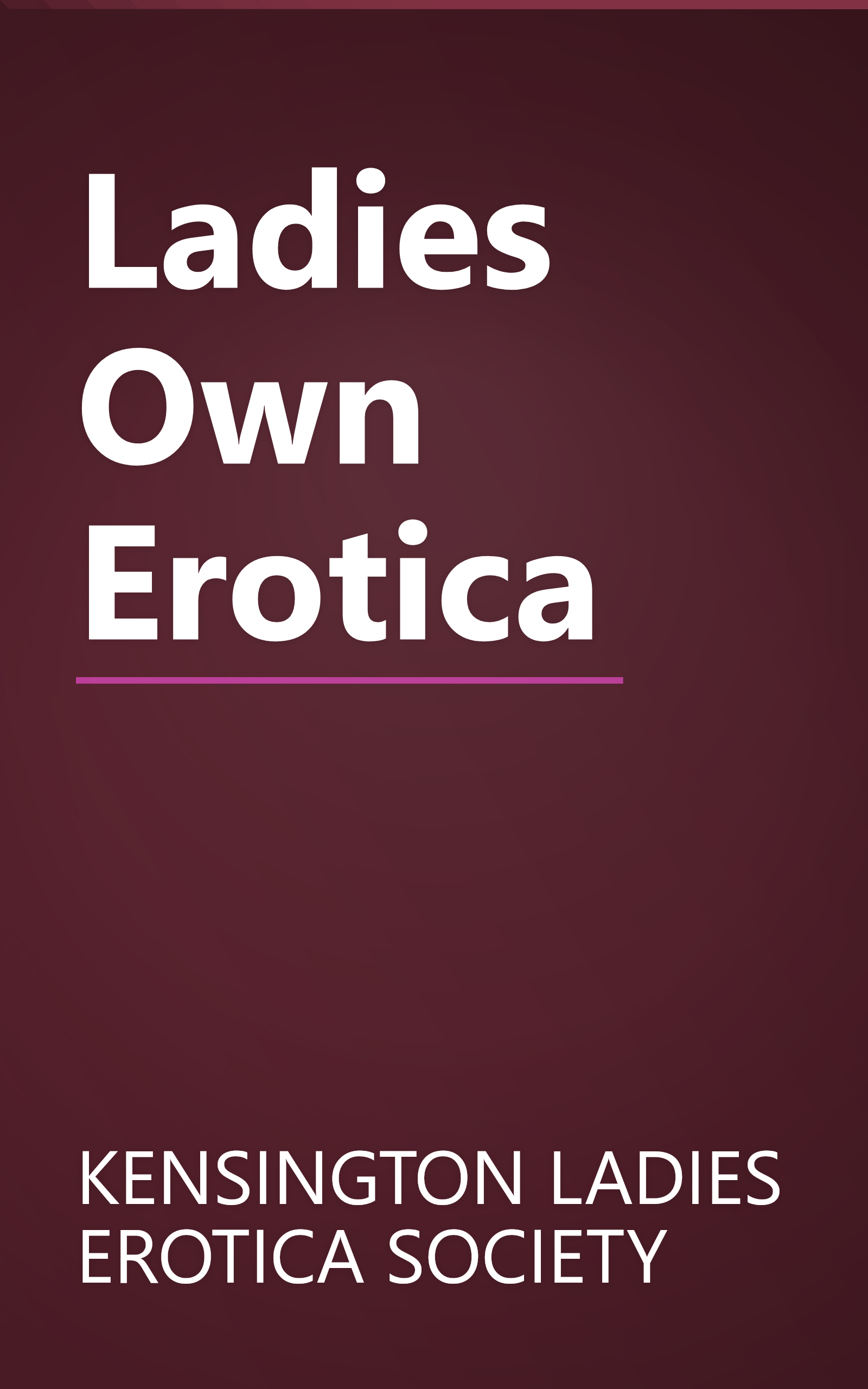 Ladies Own Erotica book cover
