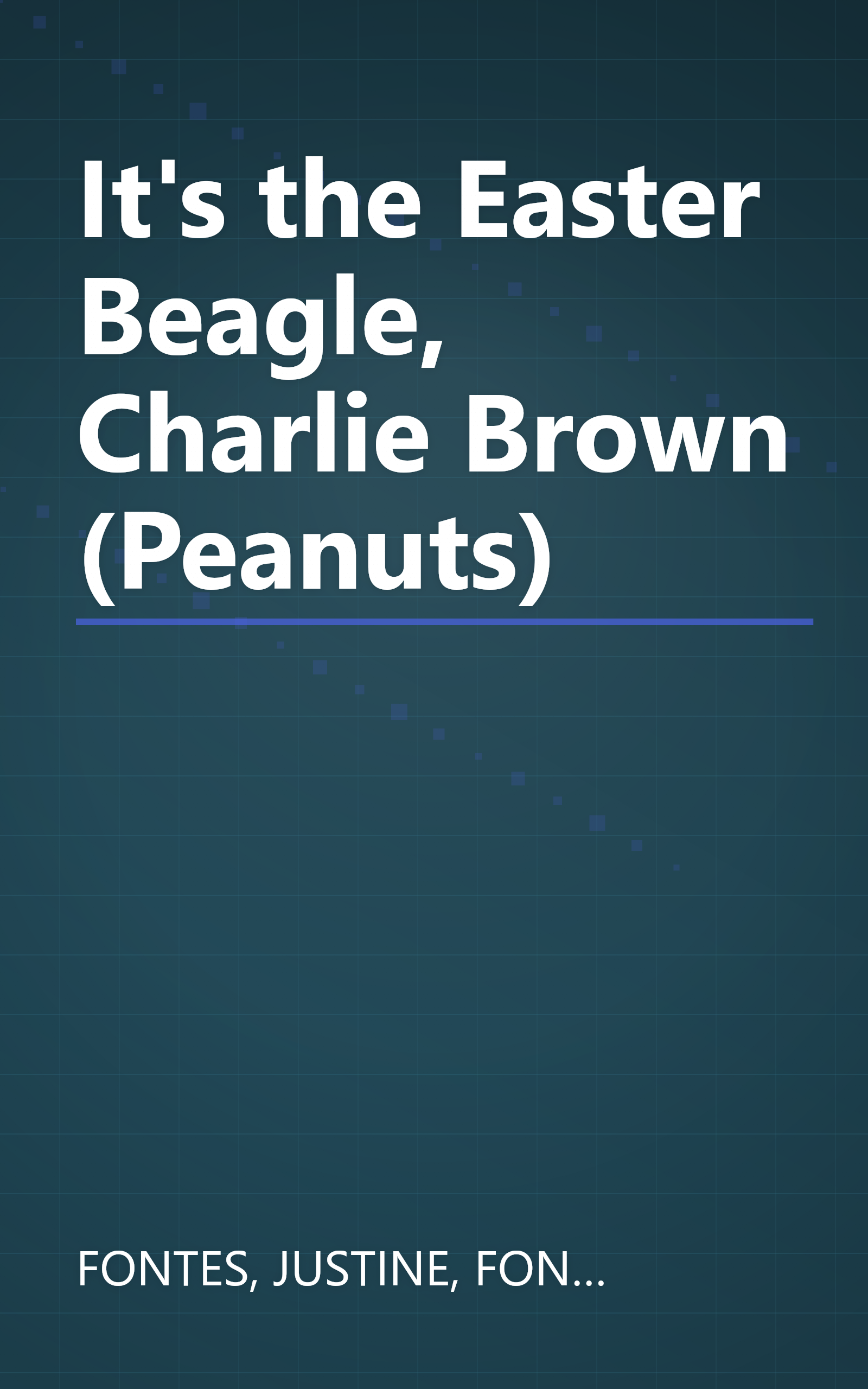It's the Easter Beagle, Charlie Brown (Peanuts) book cover