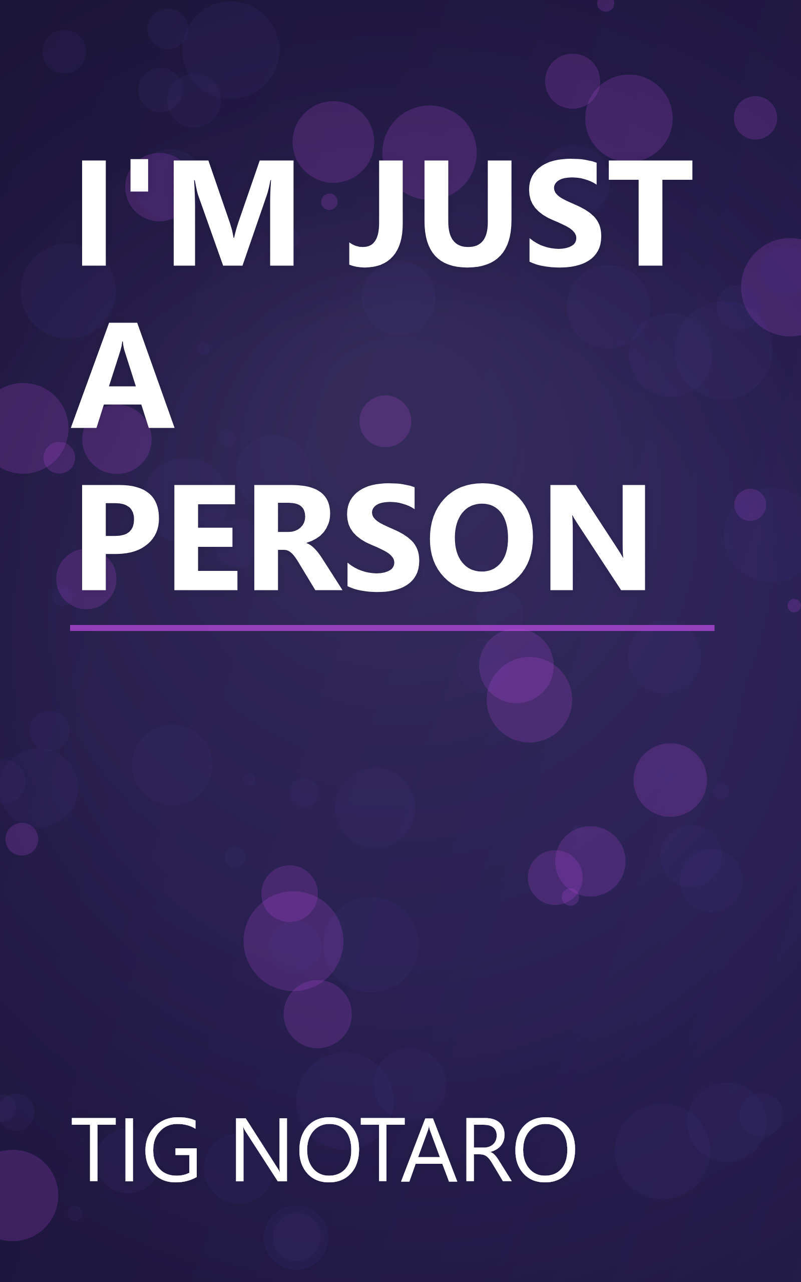 I'M JUST A PERSON book cover