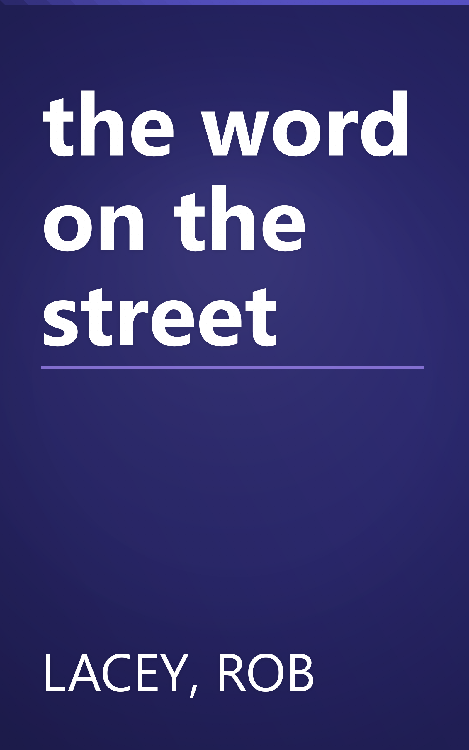 the word on the street book cover