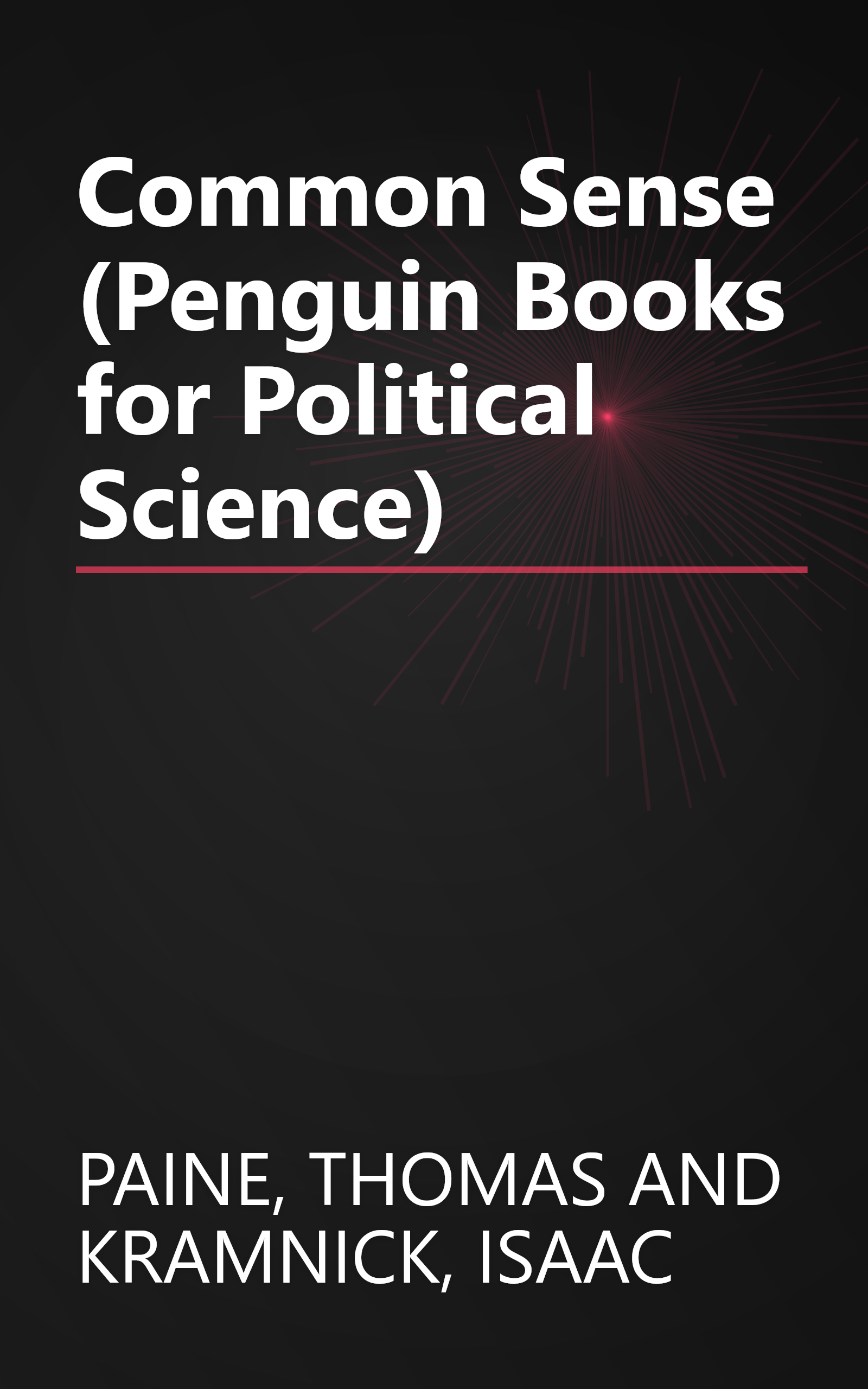 Common Sense (Penguin Books for Political Science) book cover