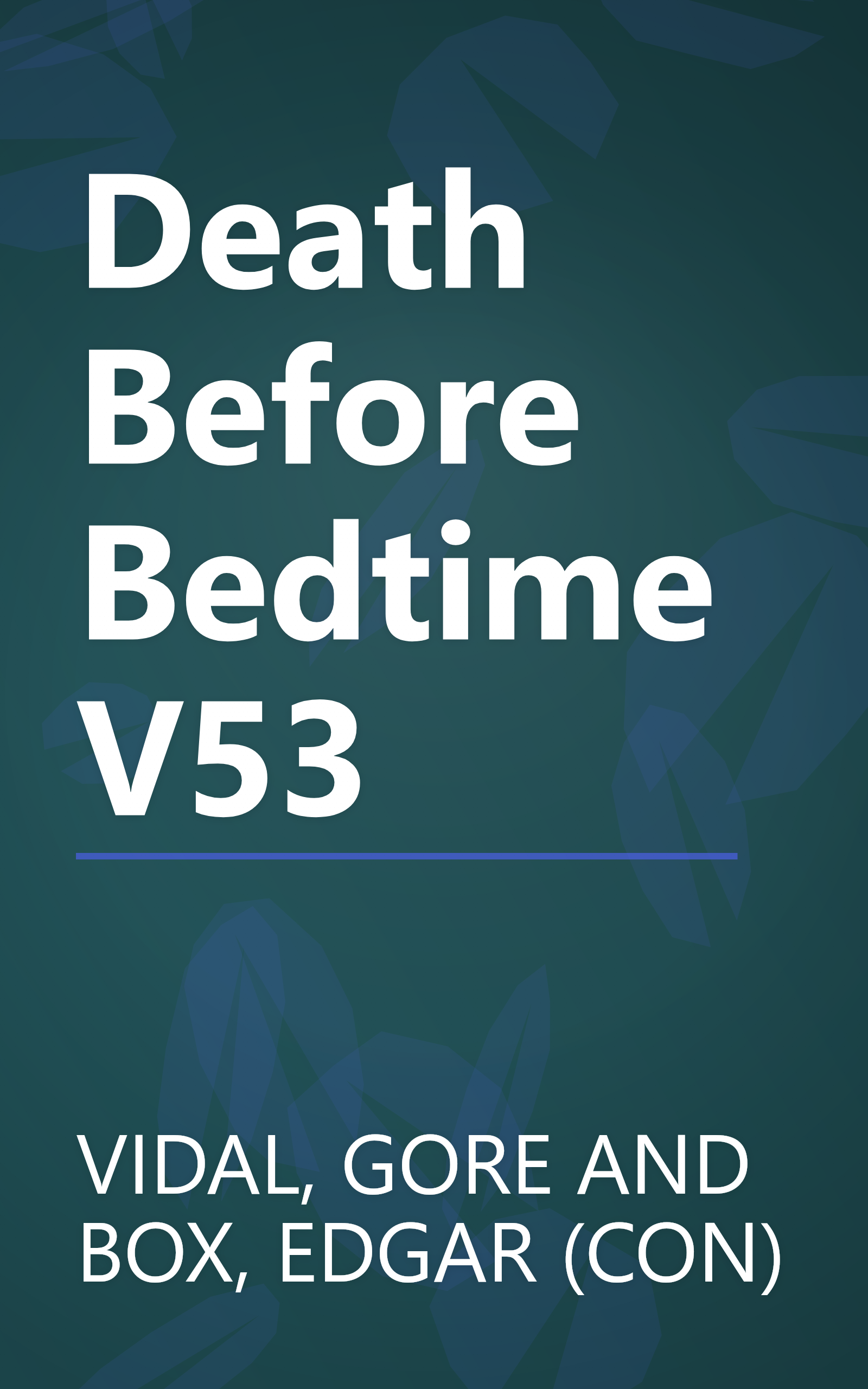 Death Before Bedtime V53 book cover