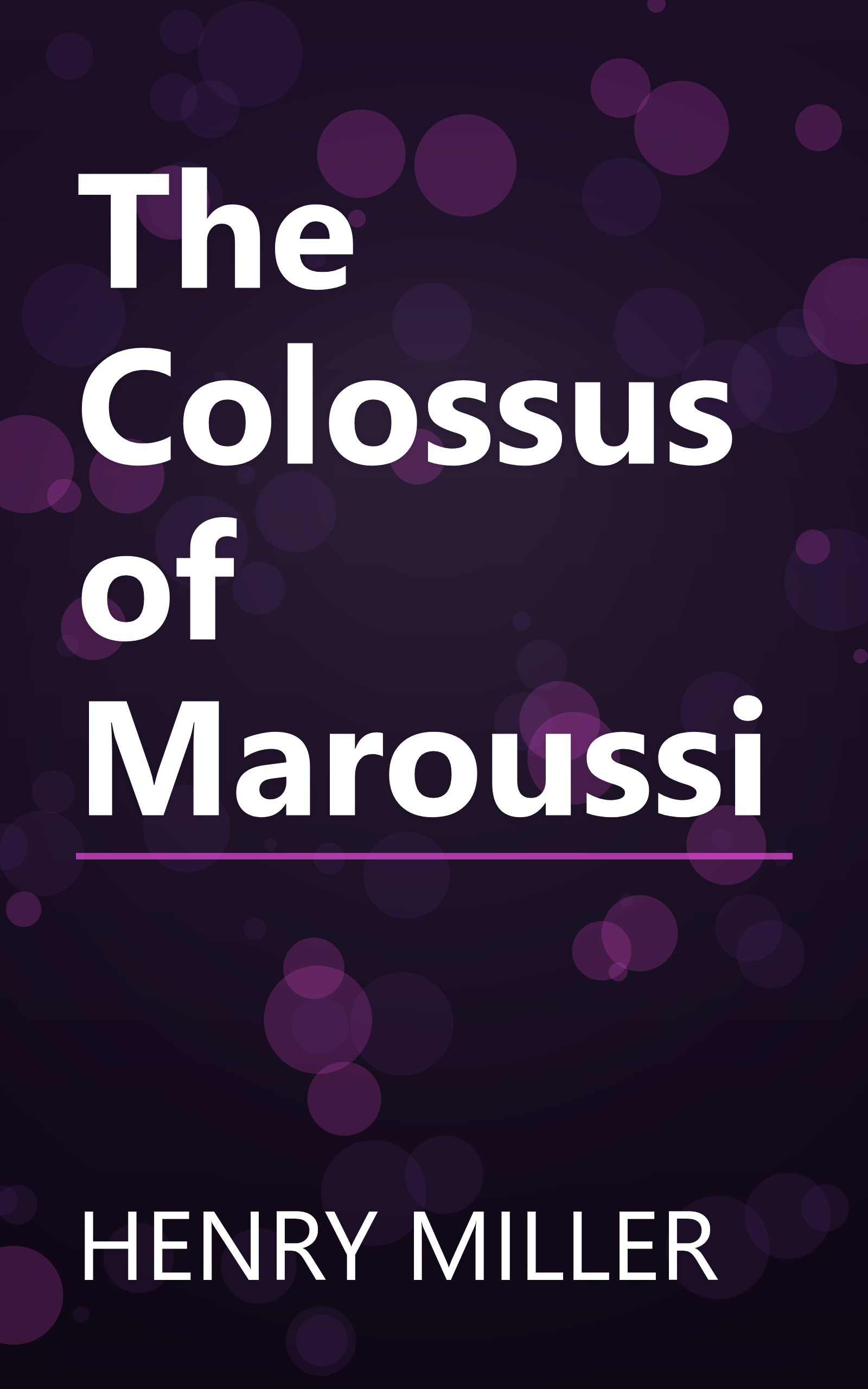 The Colossus of Maroussi book cover