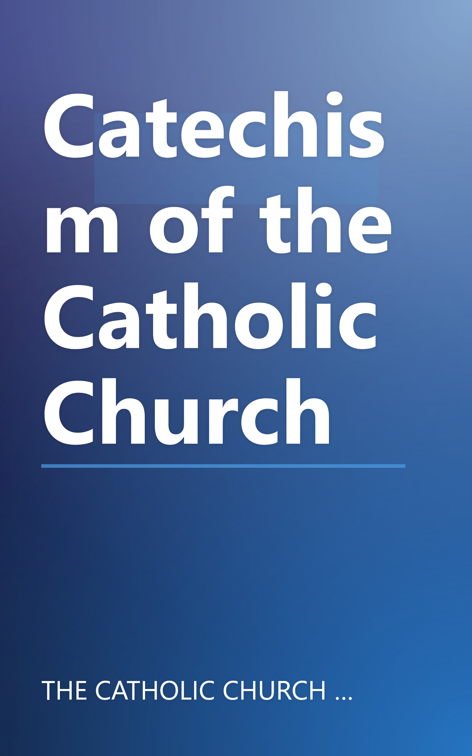 Catechism of the Catholic Church book cover