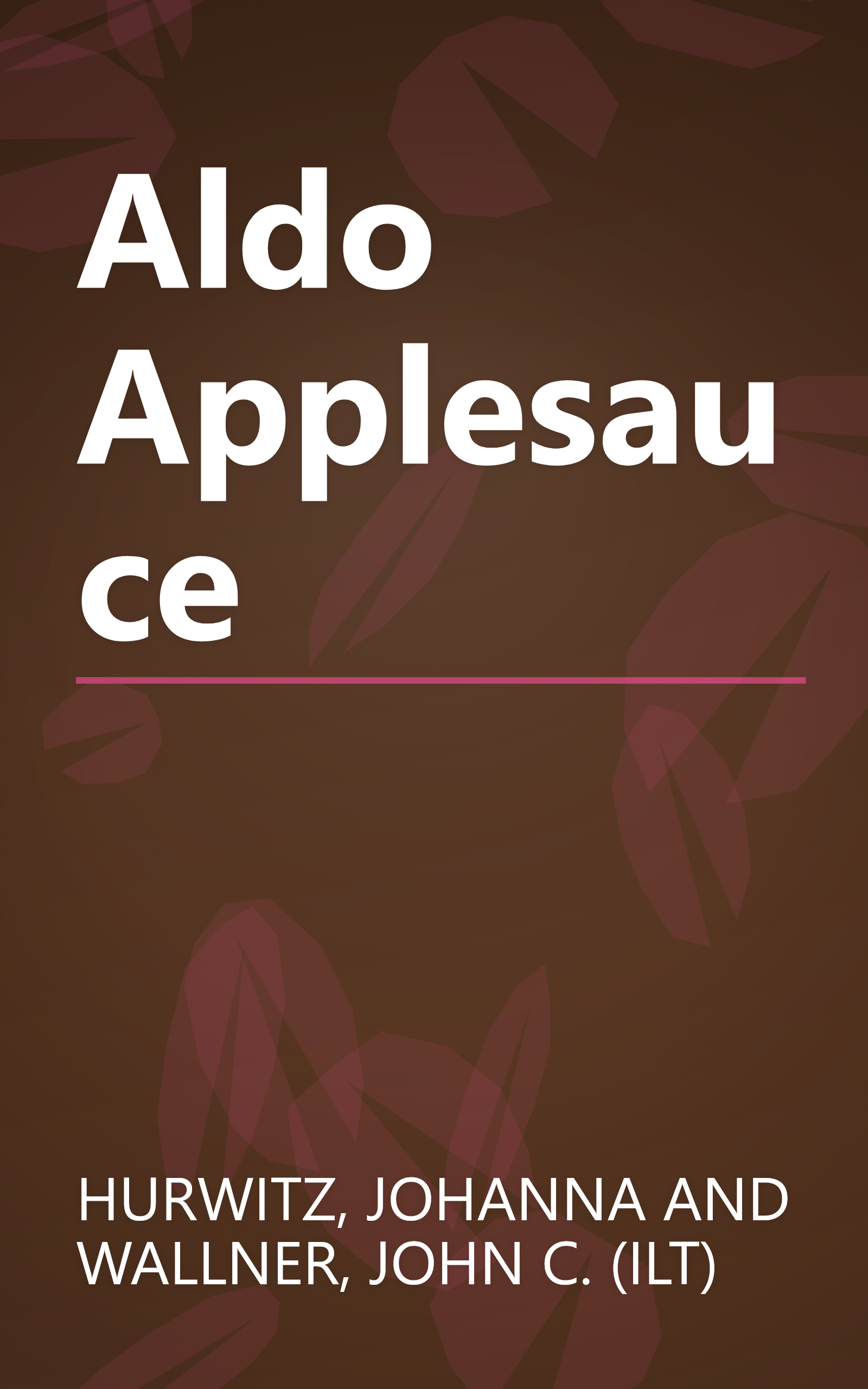 Aldo Applesauce book cover