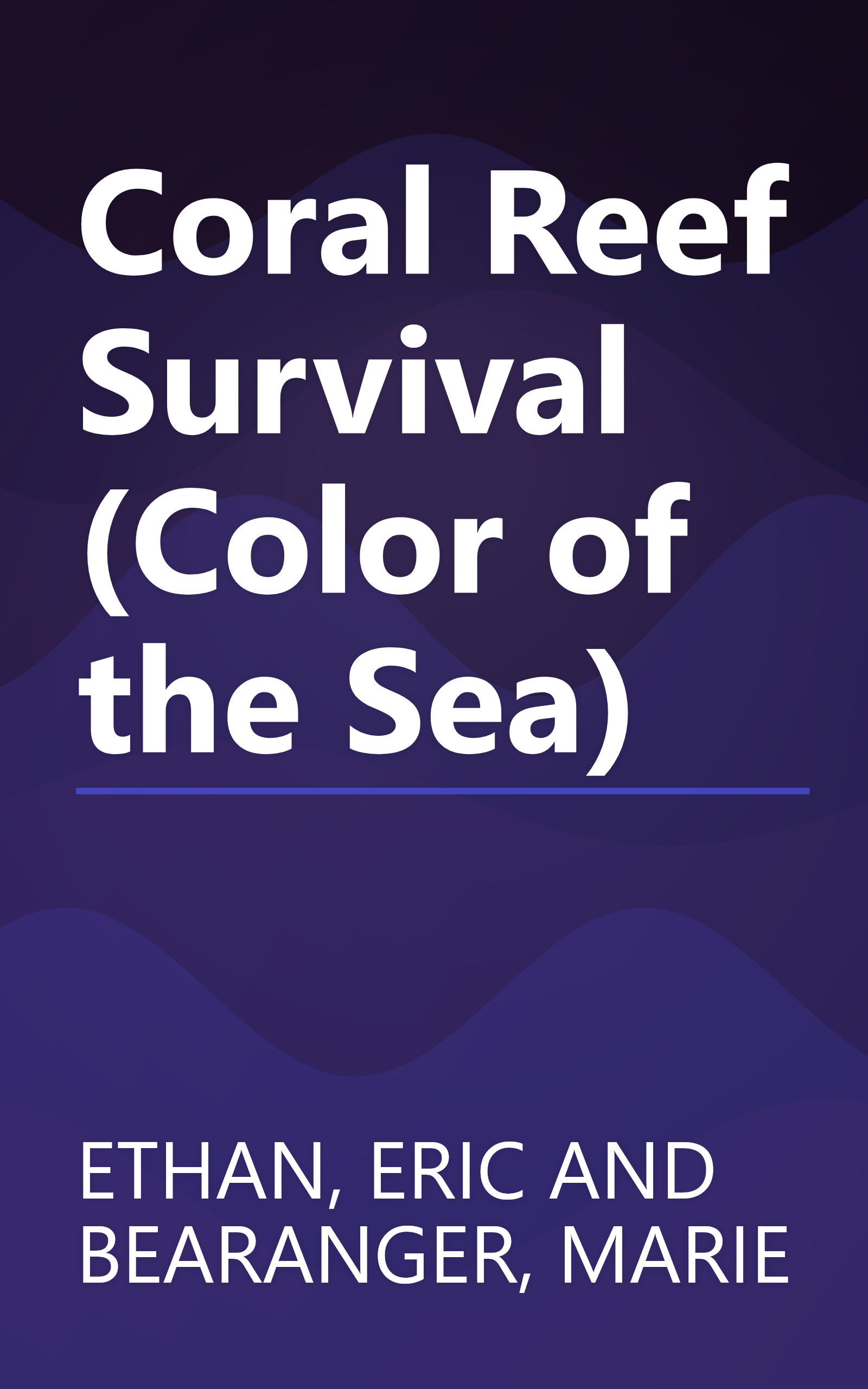 Coral Reef Survival (Color of the Sea) book cover