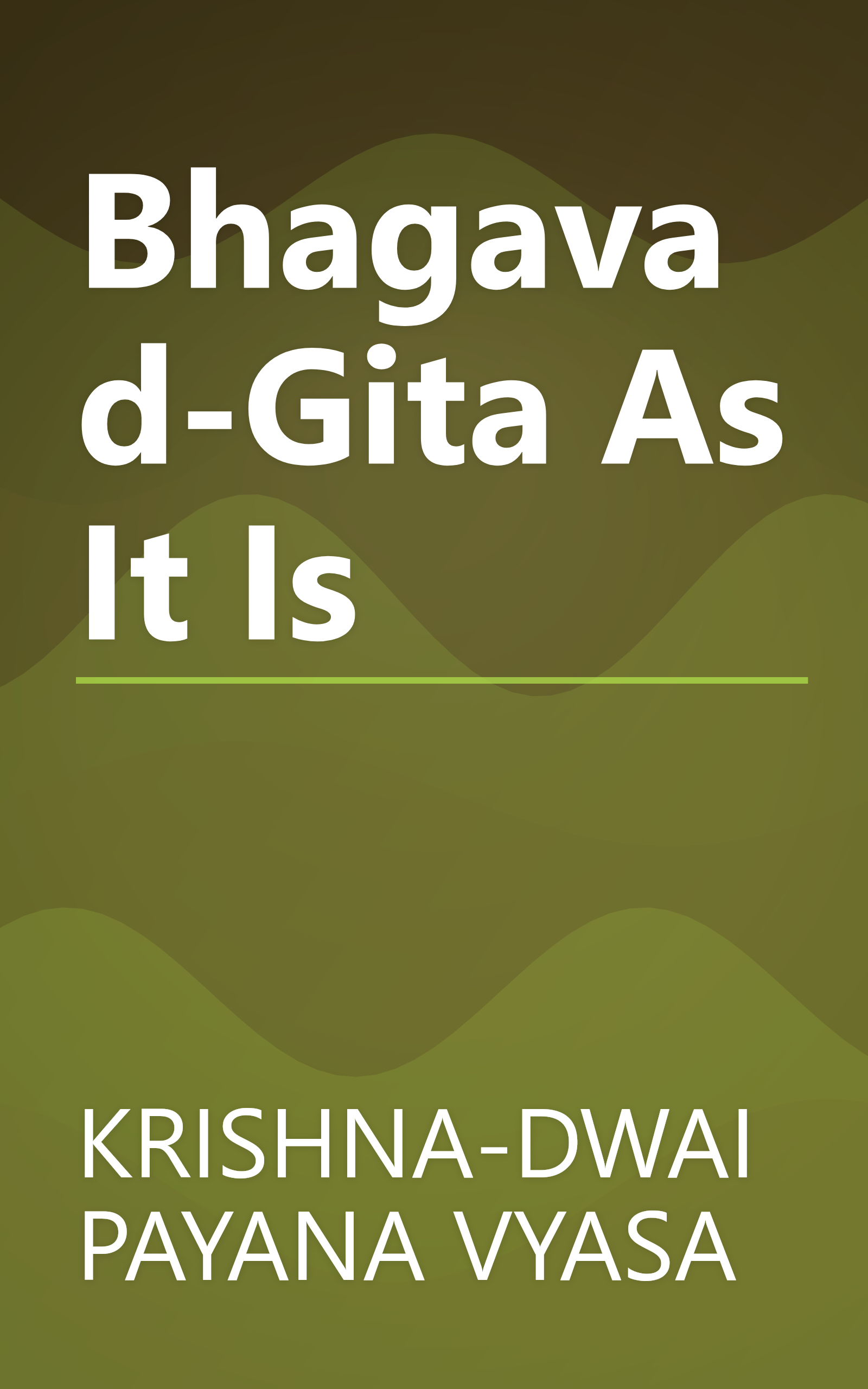 Bhagavad-Gita As It Is book cover