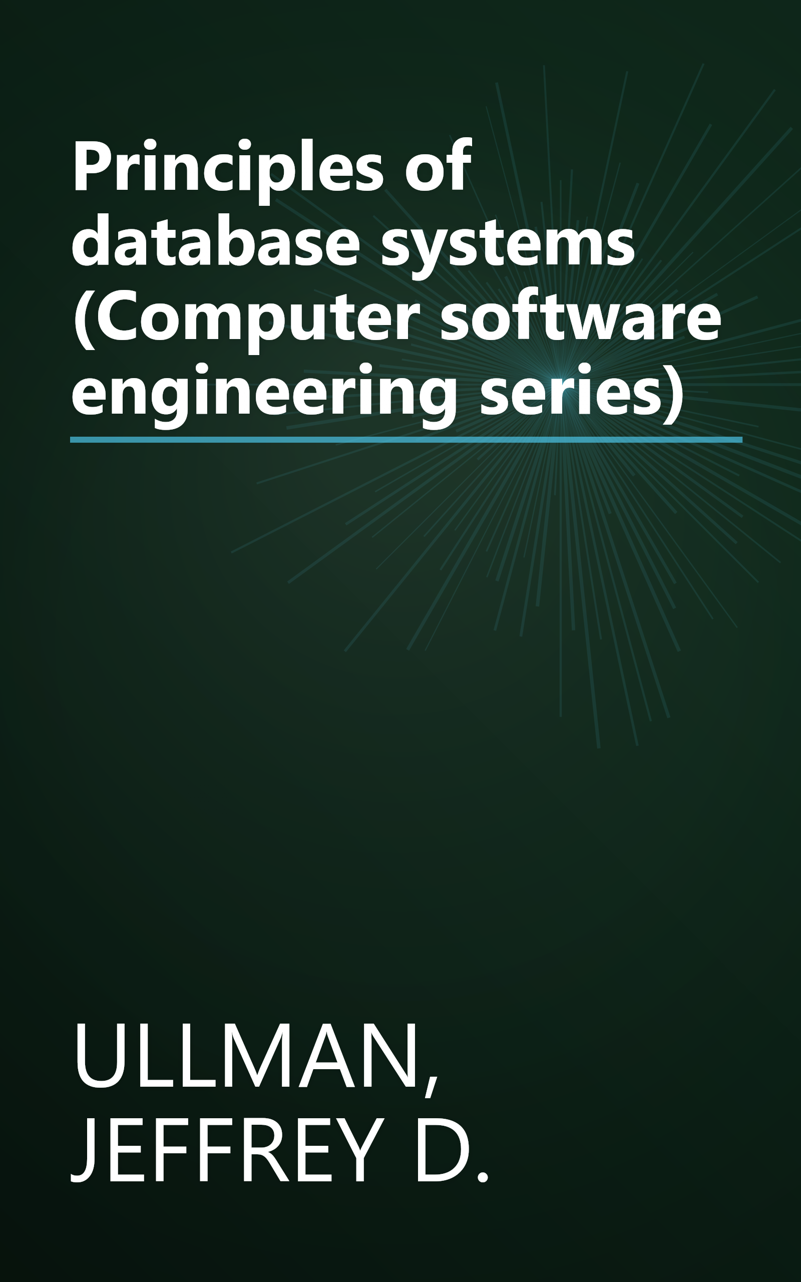 Principles of database systems (Computer software engineering series) book cover