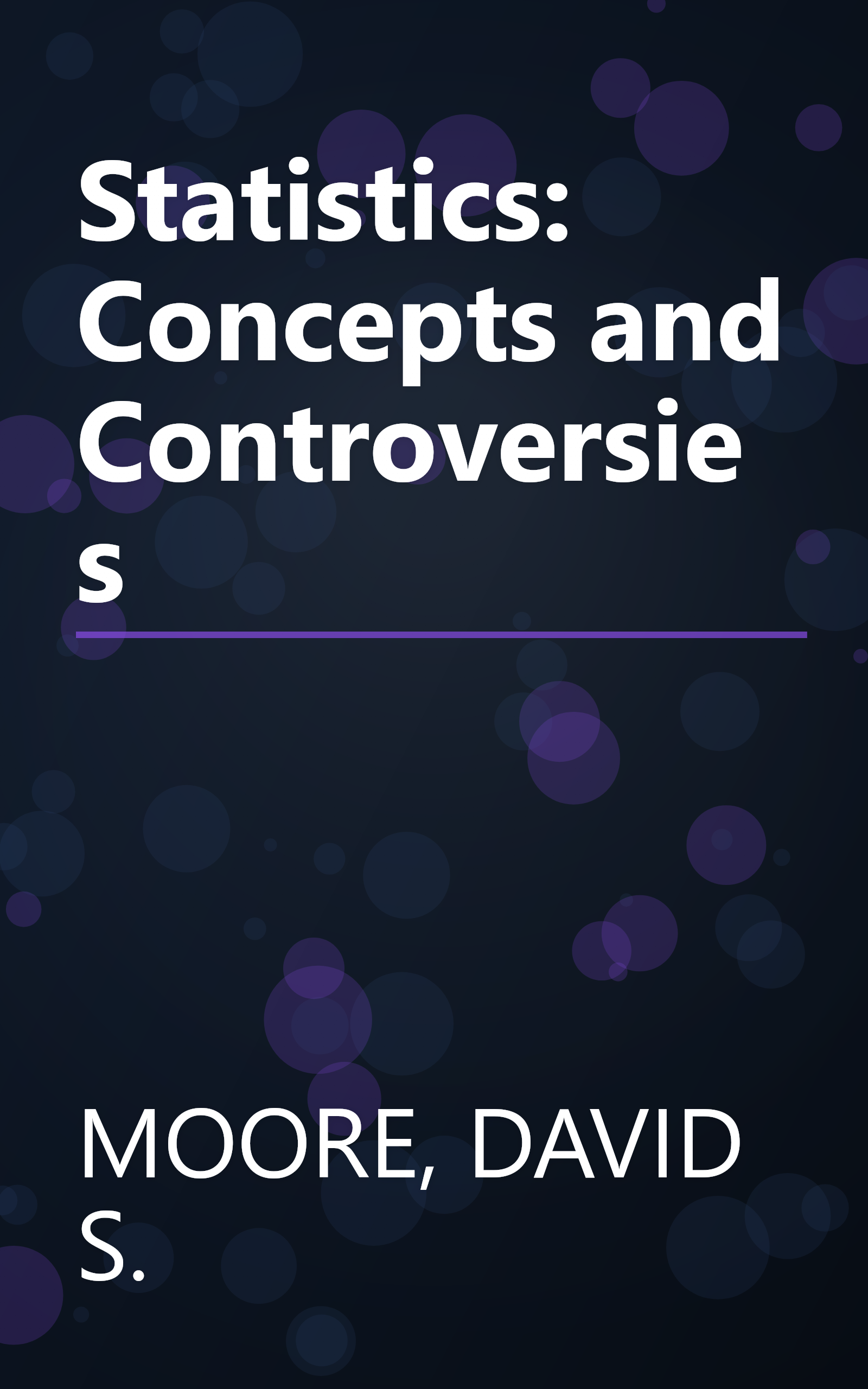Statistics: Concepts and Controversies book cover