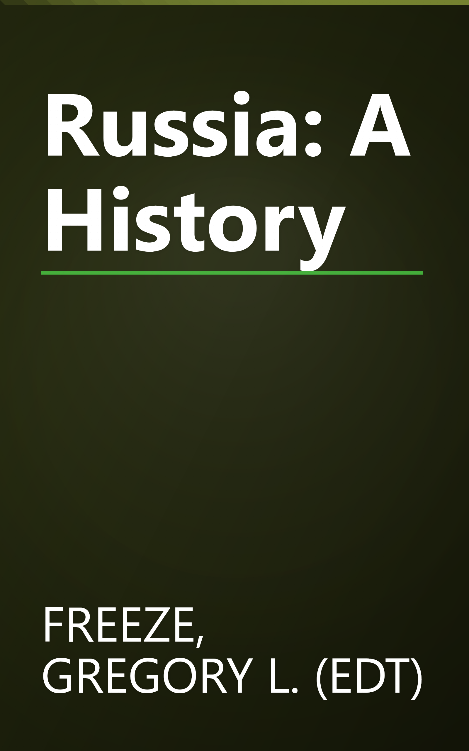 Russia: A History book cover