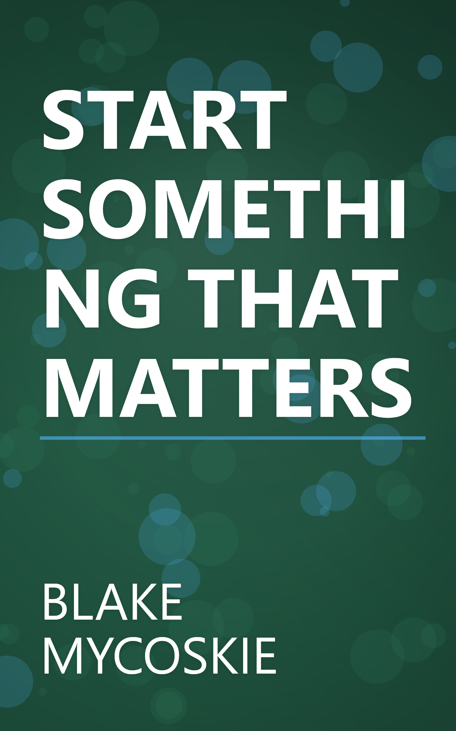 START SOMETHING THAT MATTERS book cover